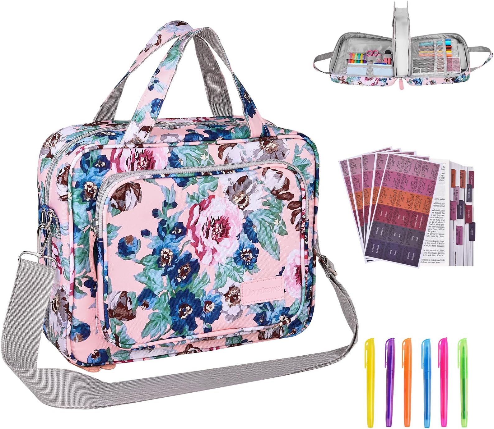 Amazon.com: Shenaini Large Bible Cover for Women - Ladies Large Bible ...