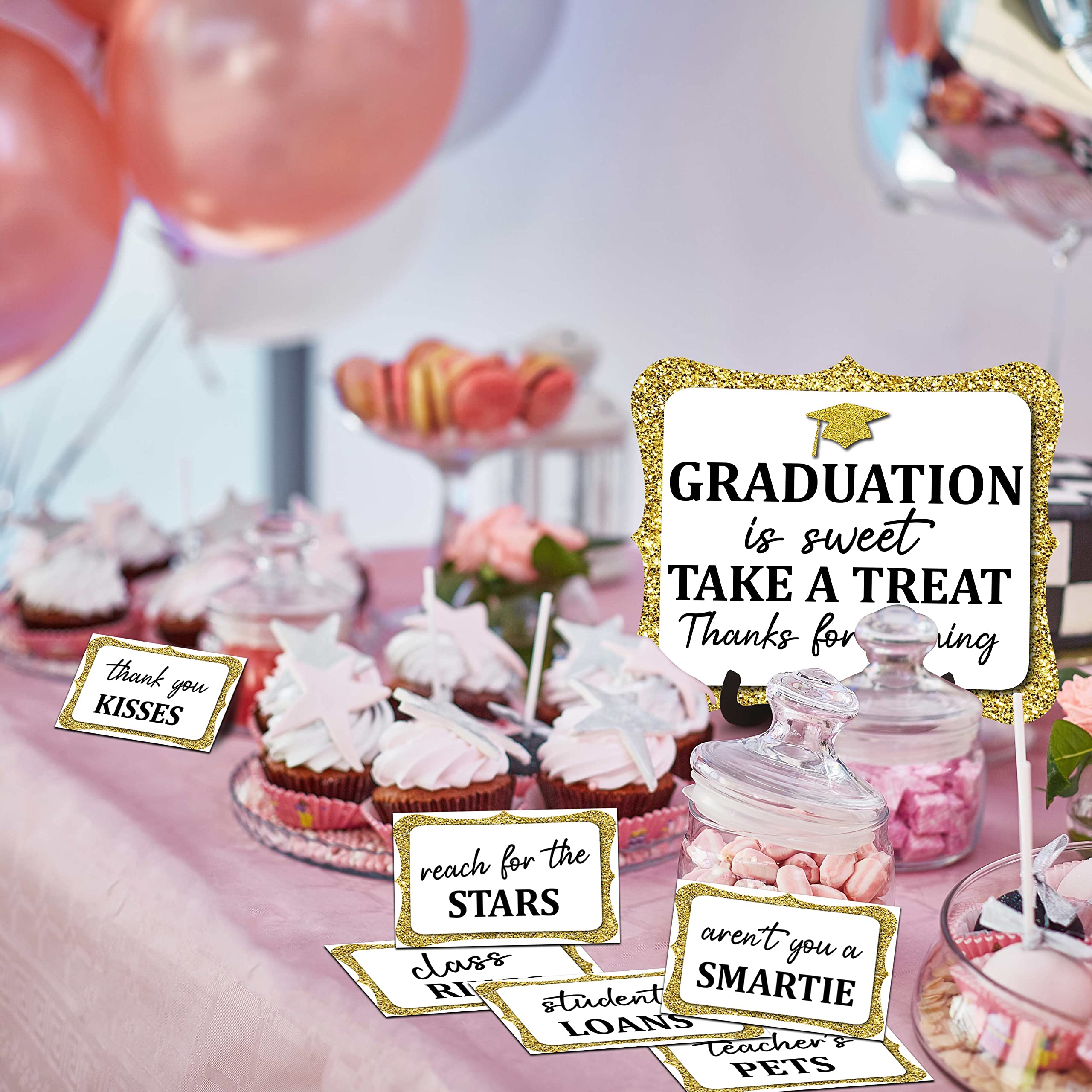 Gray And Yellow Candy Buffet Labels Amazon.com: 20PCS Graduation Candy