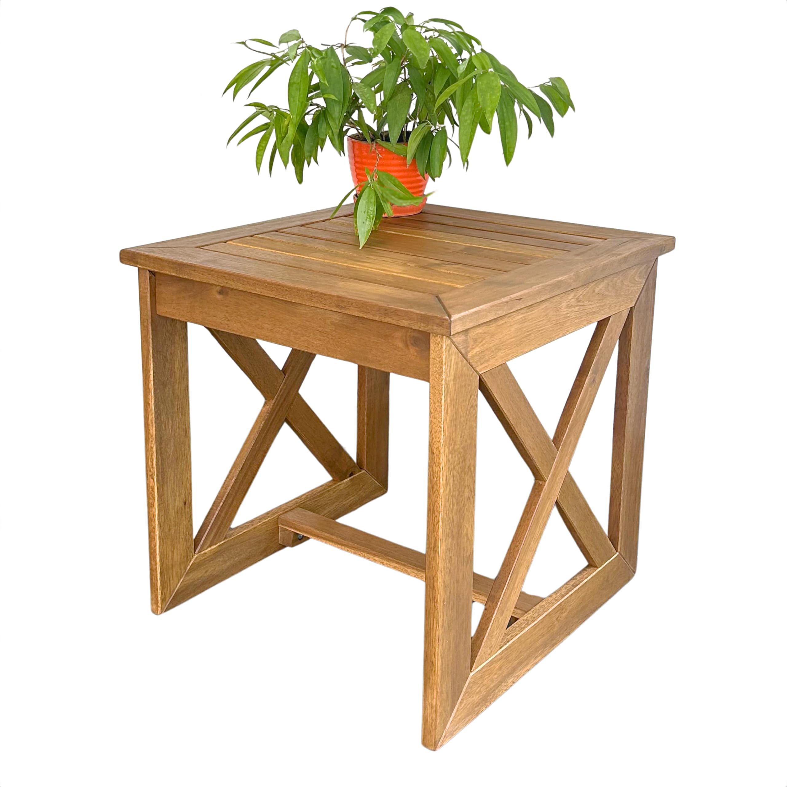 Snapklik.com : ARROWSTONE Accent Table, 100% Acacia Wood Bedside Table ...