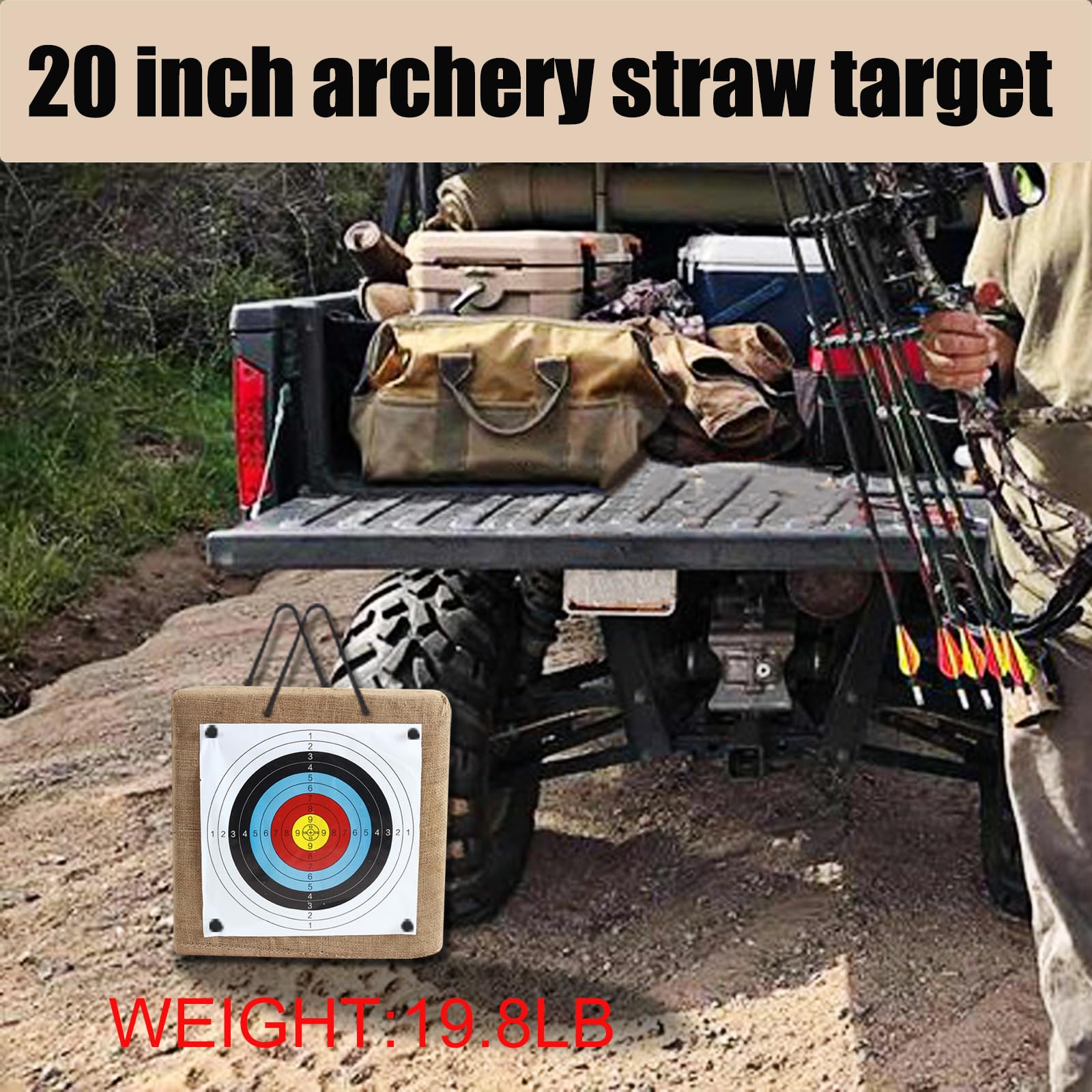 Snapklik.com : SOPOGER Archery Arrow Targets For Backyard - 20 Inch Bow ...