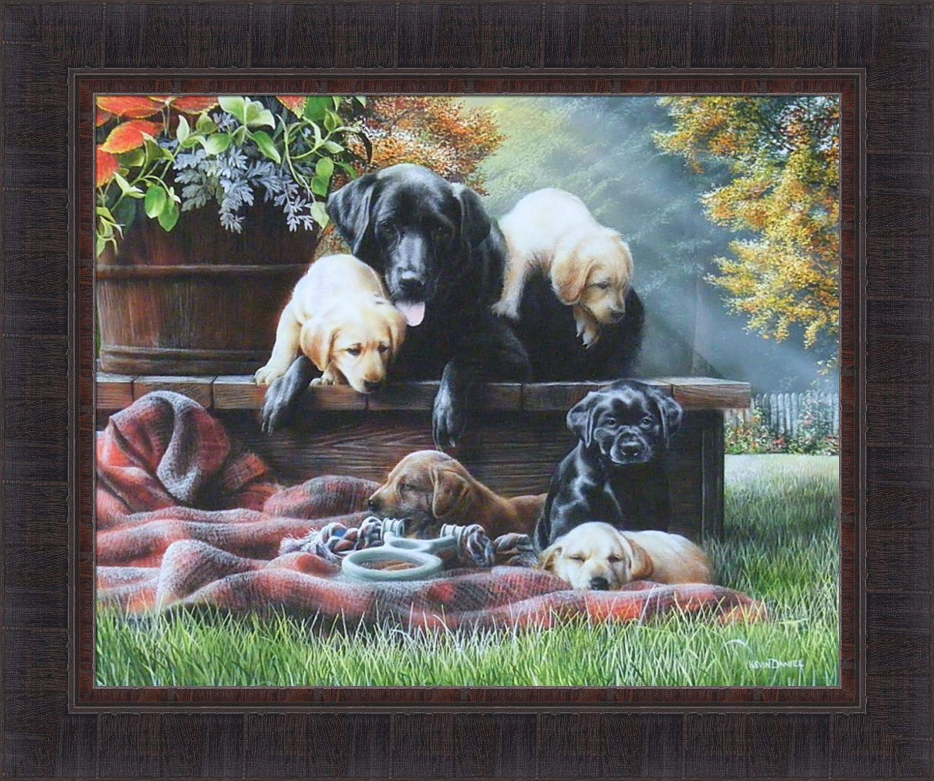Chocolate Lab Puppy Painting