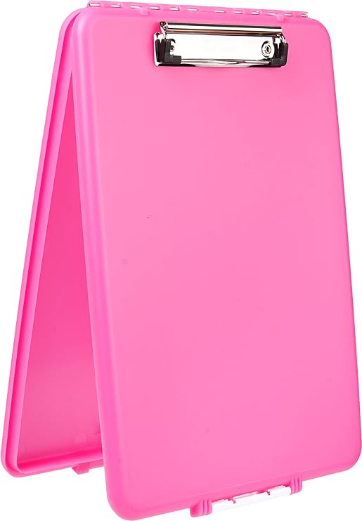 Amazon.com: Dexas Slimcase Storage Clipboard, Pink : Office Products