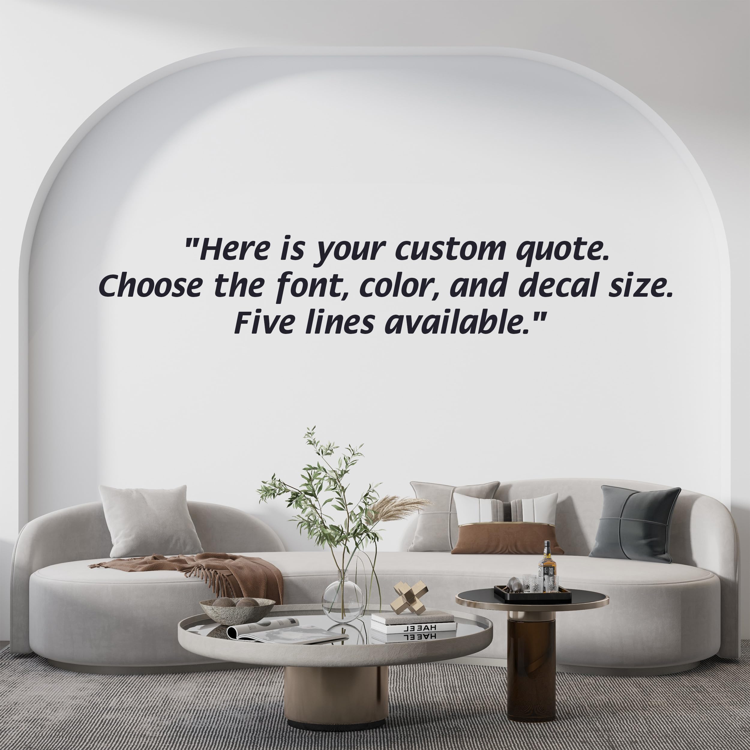 Giant Vinyl Wall Quotes Printique Modern Motivational Vinyl Wall Art