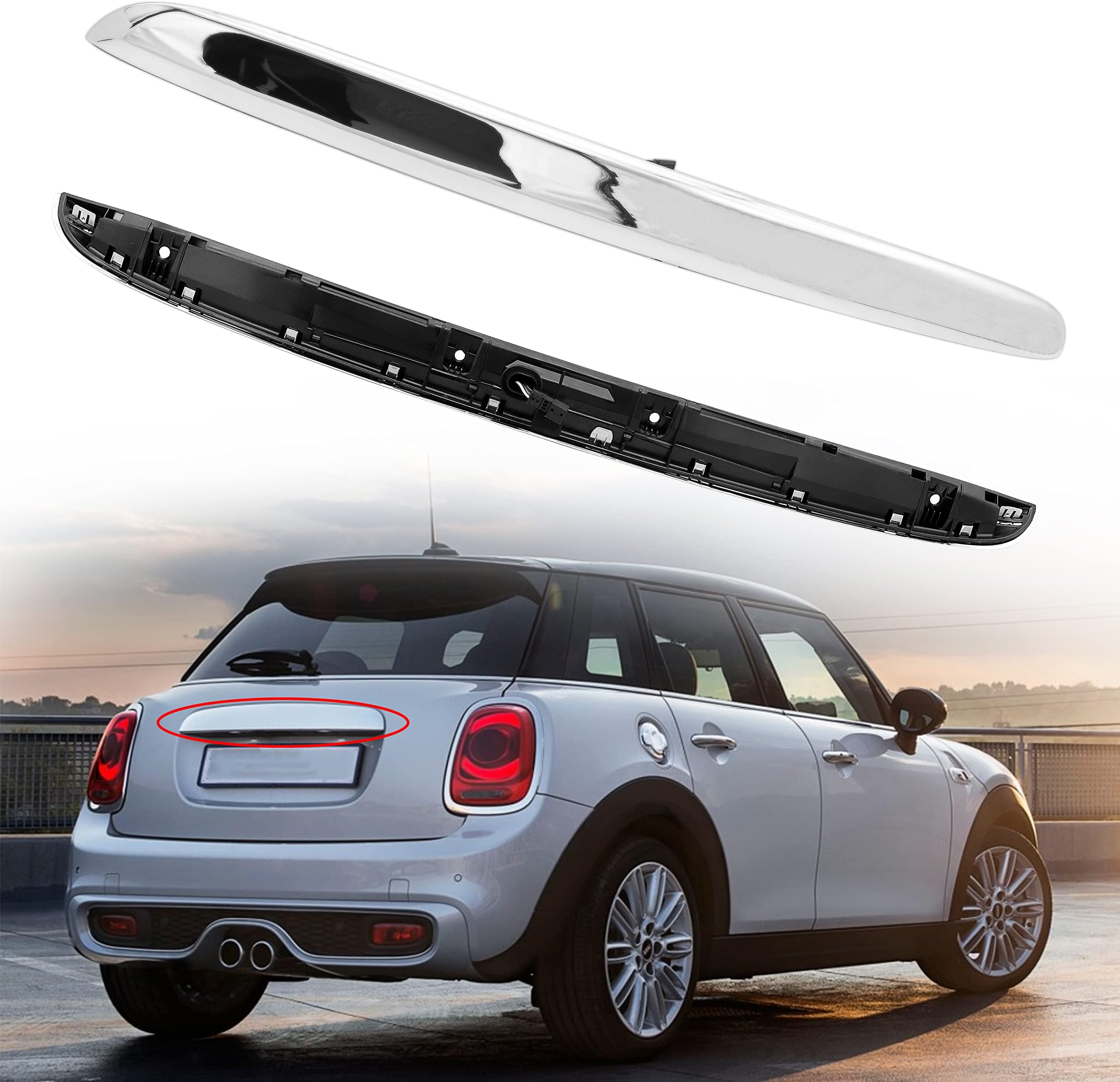 Amazon.com: A-Premium Rear Liftgate Hatch Trunk Handle with Lamp ...