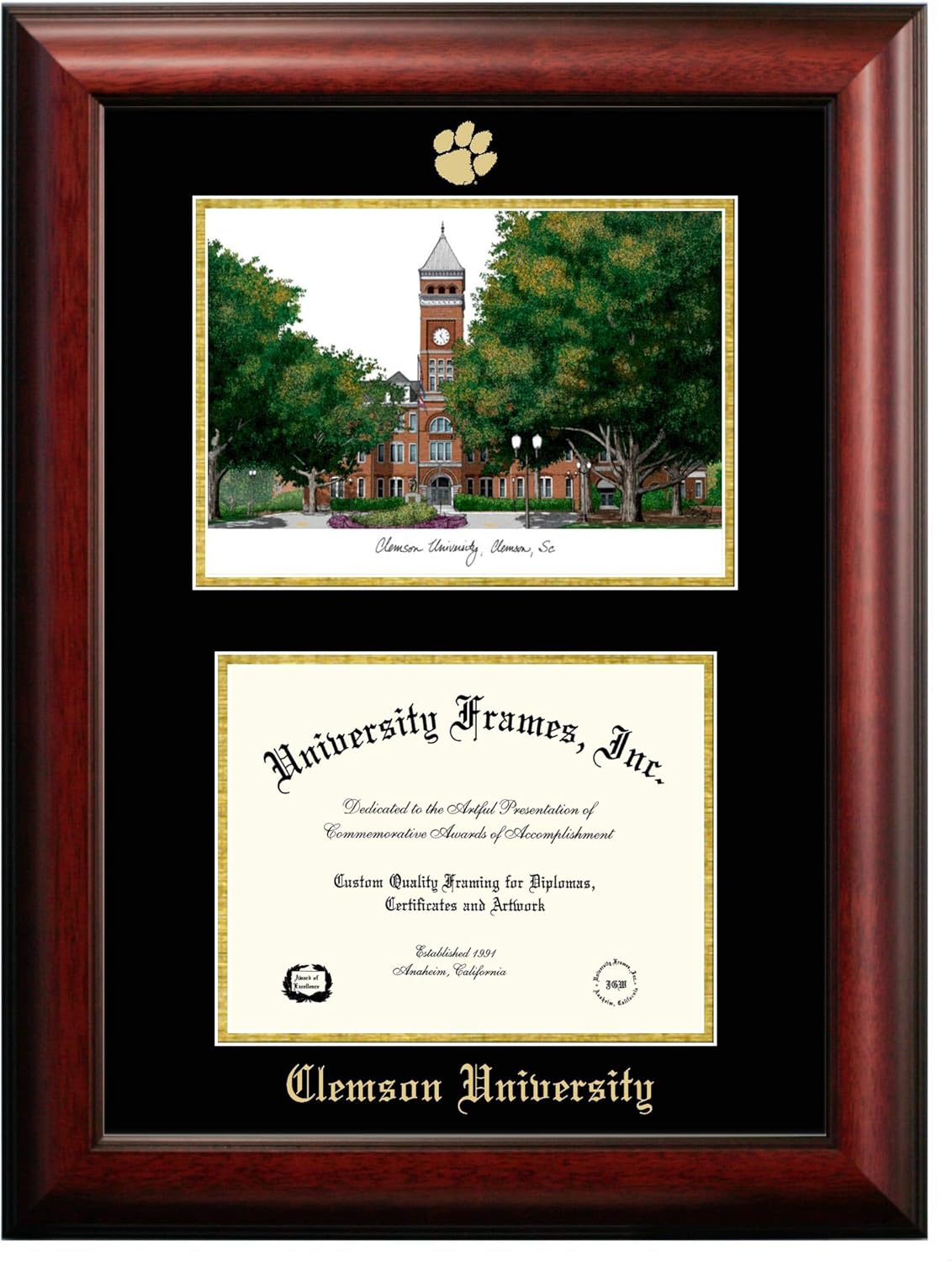 Amazon.com: Campus Images SC994LGED Clemson University Embossed Diploma Frame with Lithograph ...
