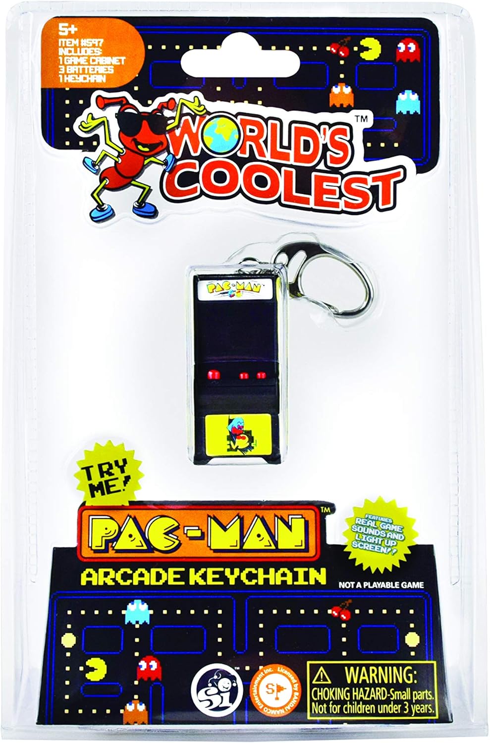 Amazon.com: World's Coolest Light & Sound Arcade Keychain Assortment ...