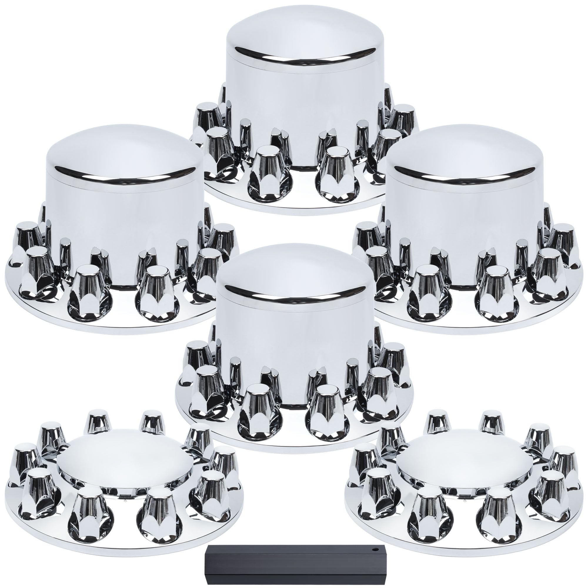 Amazon.com: Vitonsbay Axle Wheel Covers for Semi Truck - 2 Front and 4 ...