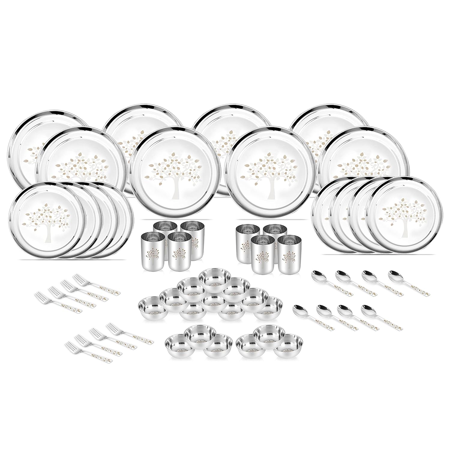 Classic Essentials Stainless Steel Dinner Set | High Grade Stainless ...