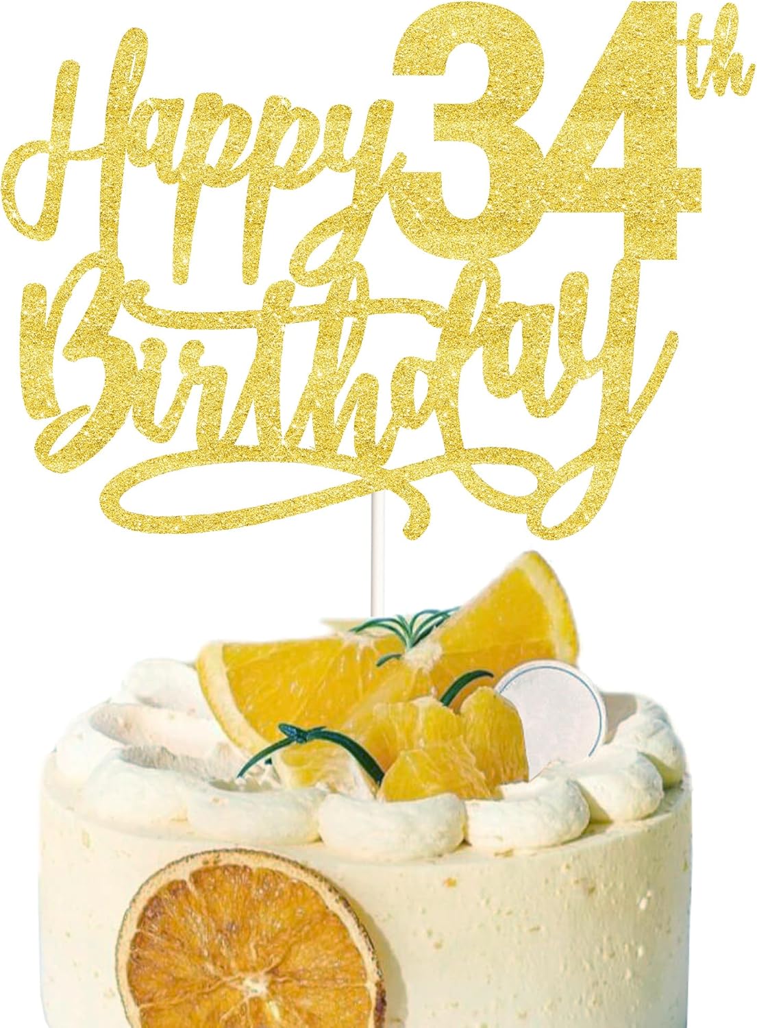 Amazon.com: 34 Birthday Cake Toppers,34th birthday decorations, 34th ...