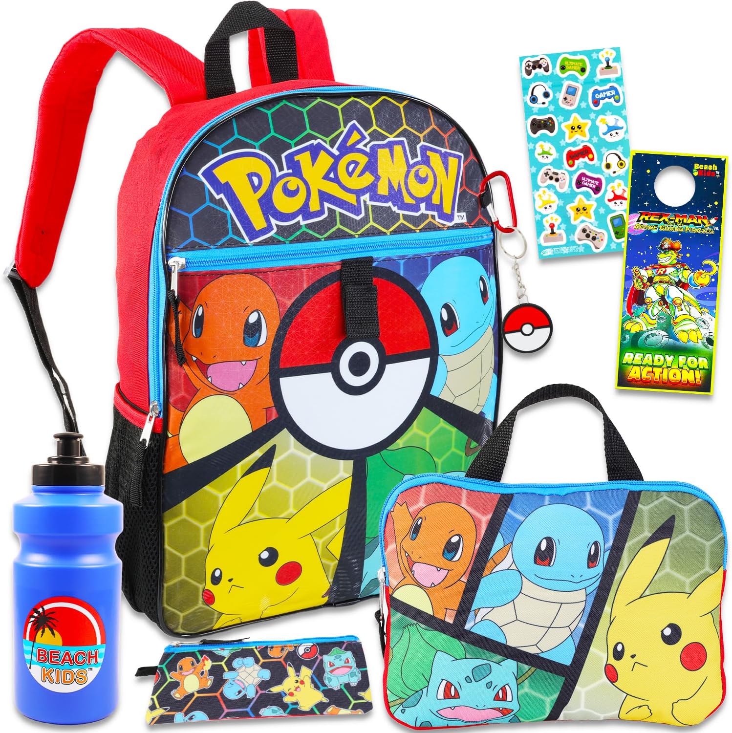 Amazon.com | Pokemon Backpack for Boys - Bundle with 16" Backpack ...