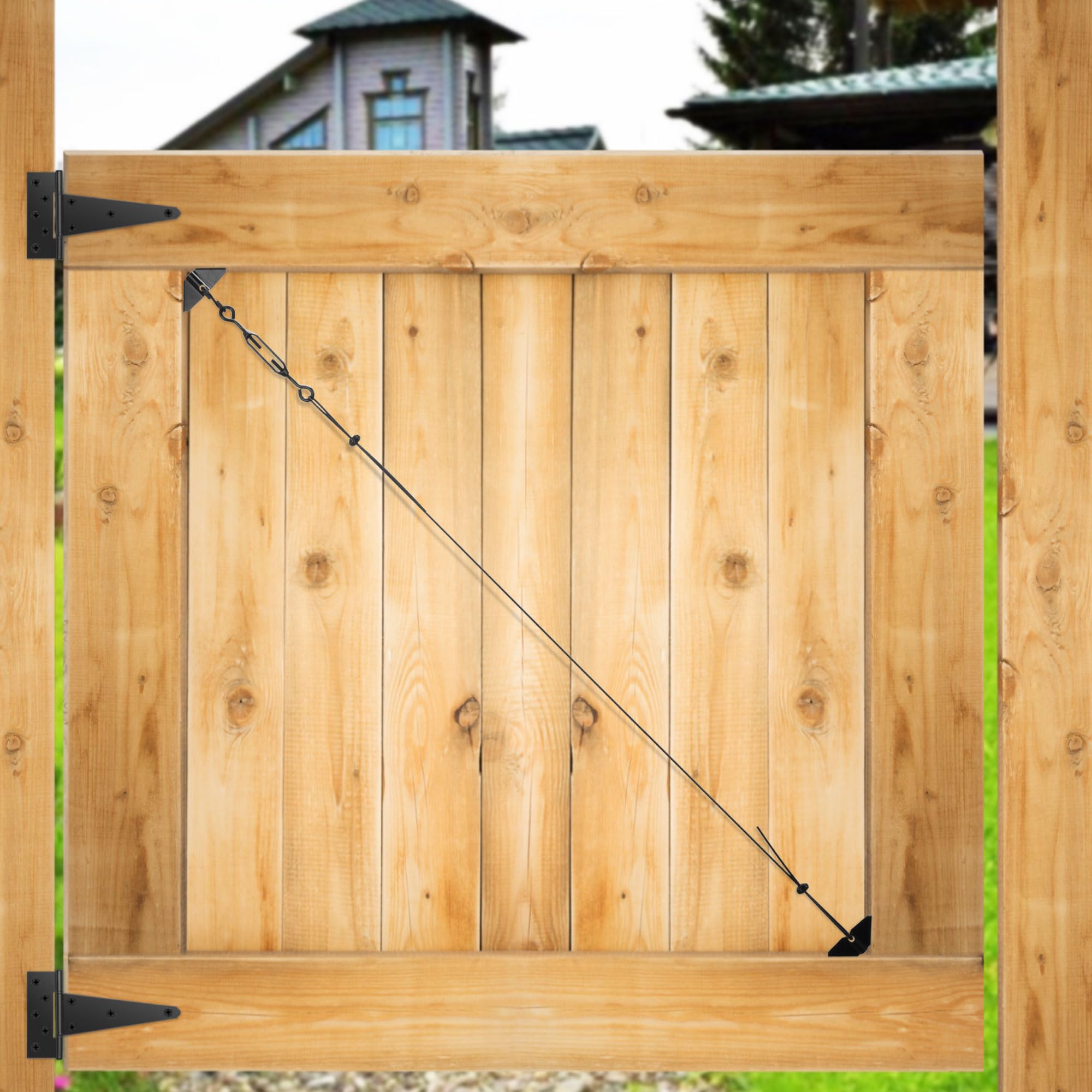 Amazon.com: Dreamxiang Anti Sag Gate Kit for Wooden Fence Gate, Anti ...