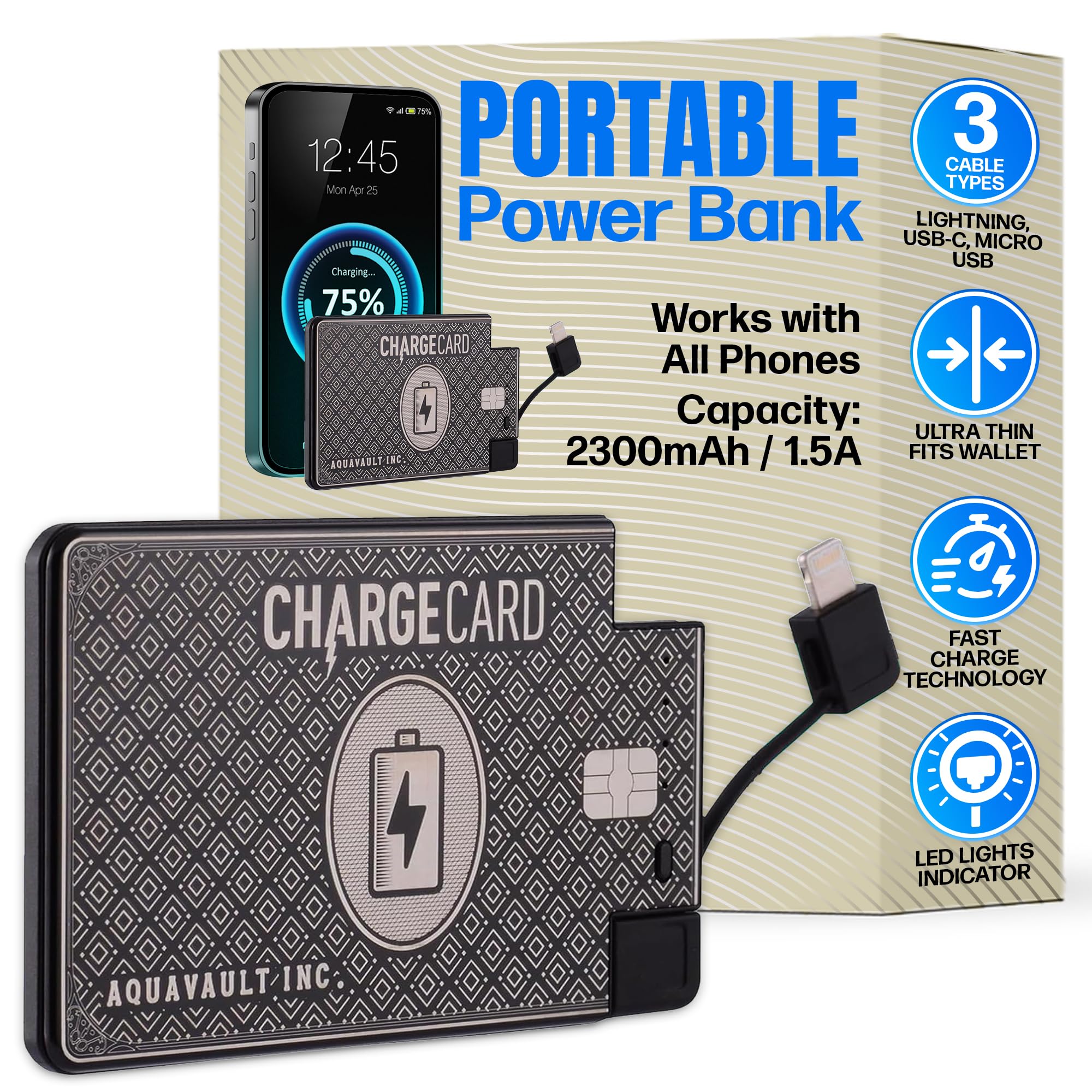 ChargeCard Portable Charger & Power Bank – Fast Charging & Compact ...