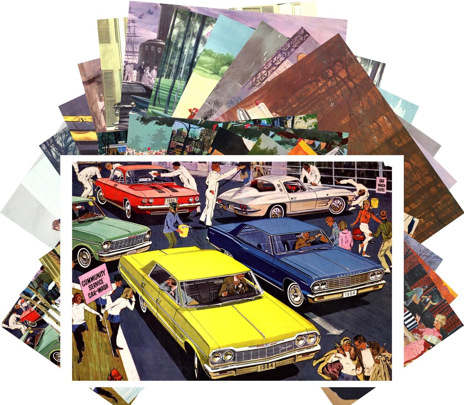 Amazon.com : PIXILUV Pinup Postcard Pack 24pcs Sexy Girls and Classic ...