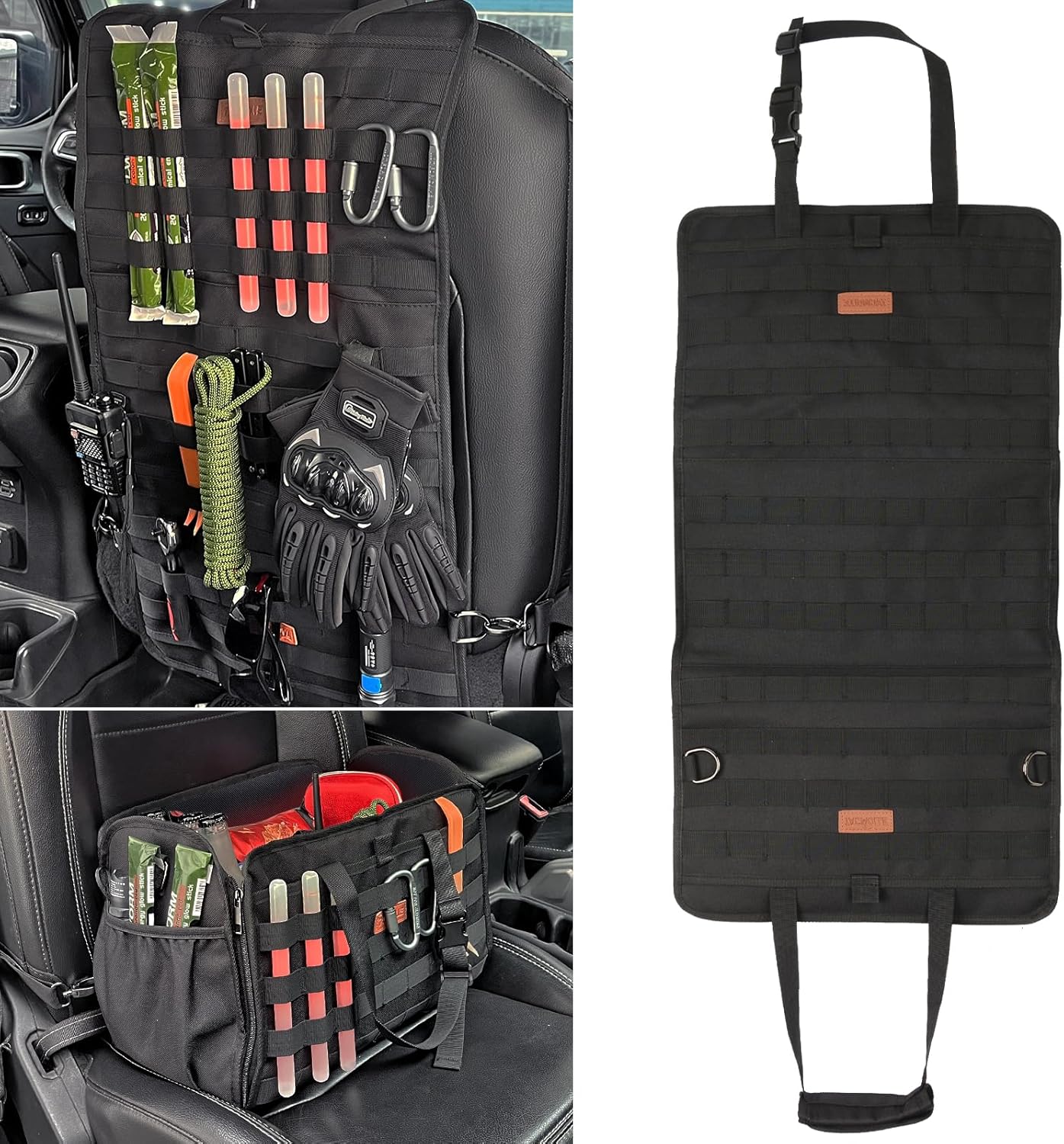 Amazon.com: 2 in 1 Car Seat Back Organizer Tactical Seat Back Organizer ...