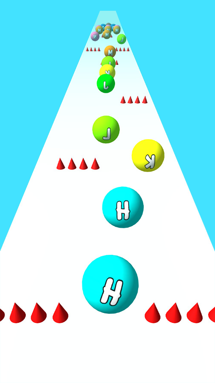 A to Z fun Merge Ball Run 2048 - Going Balls Rush 3D 2048 Run red ball ...