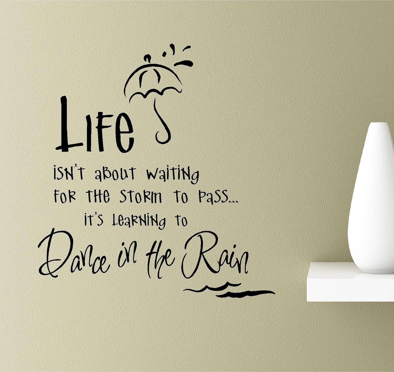 Amazon.com: Life Isn't About Waiting for The Storm to Pass. It's ...