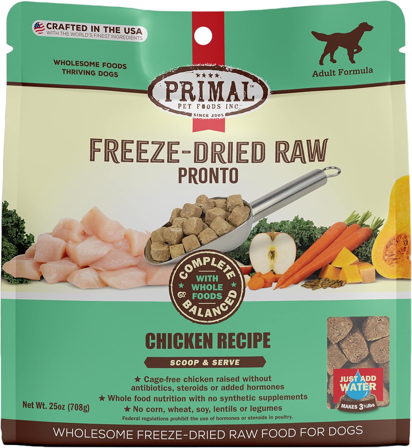 Amazon.com : Primal Large Breed Dog Food Pronto Freeze Dried Dog Food ...