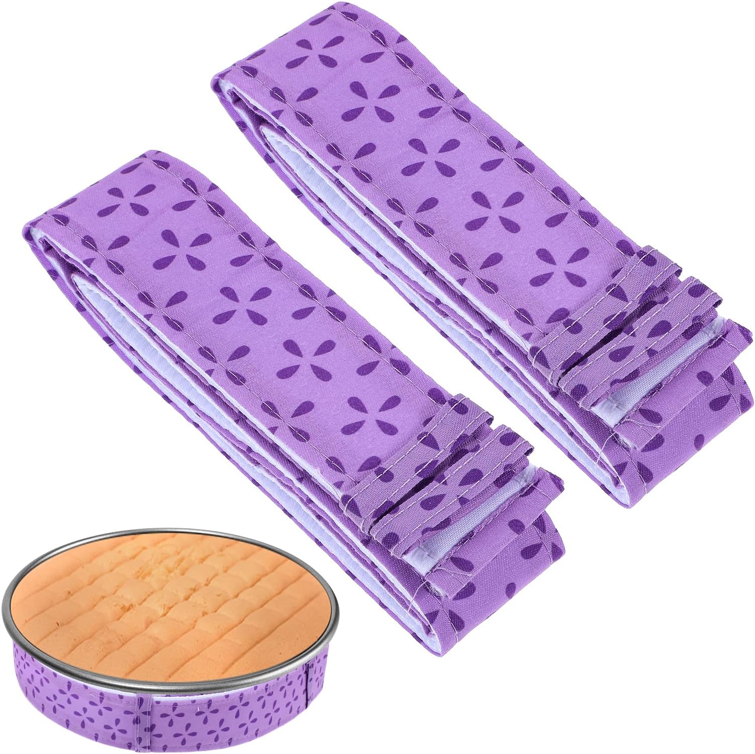 Amazon.com: Mity rain 4-Piece Cake Pan Dampen Strips, Super Absorbent ...
