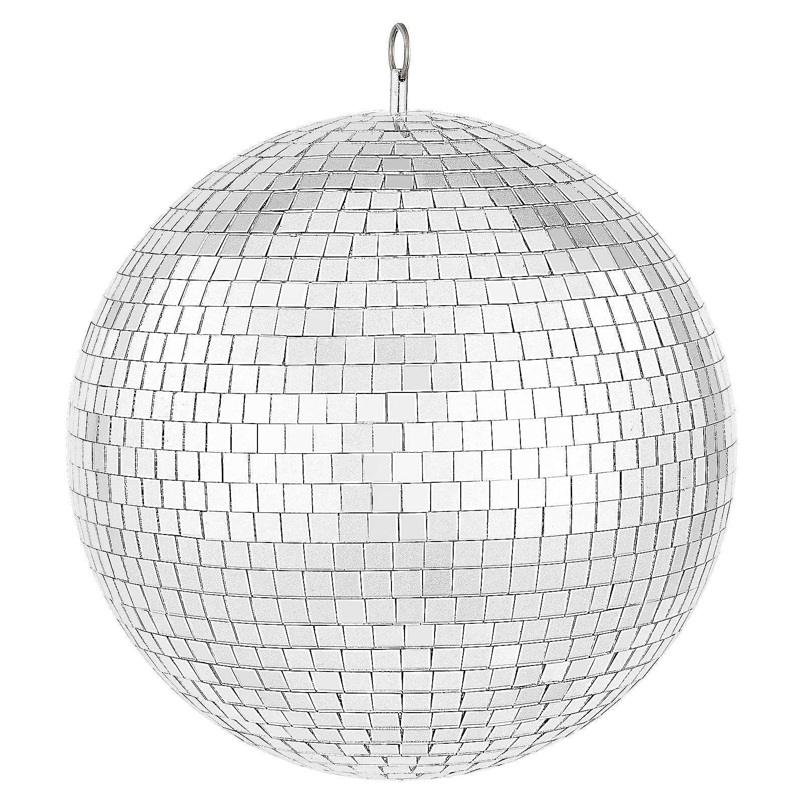 Amazon.com: VEVOR Mirror Disco Ball, 12 Inch Mirror Ball with Hanging ...