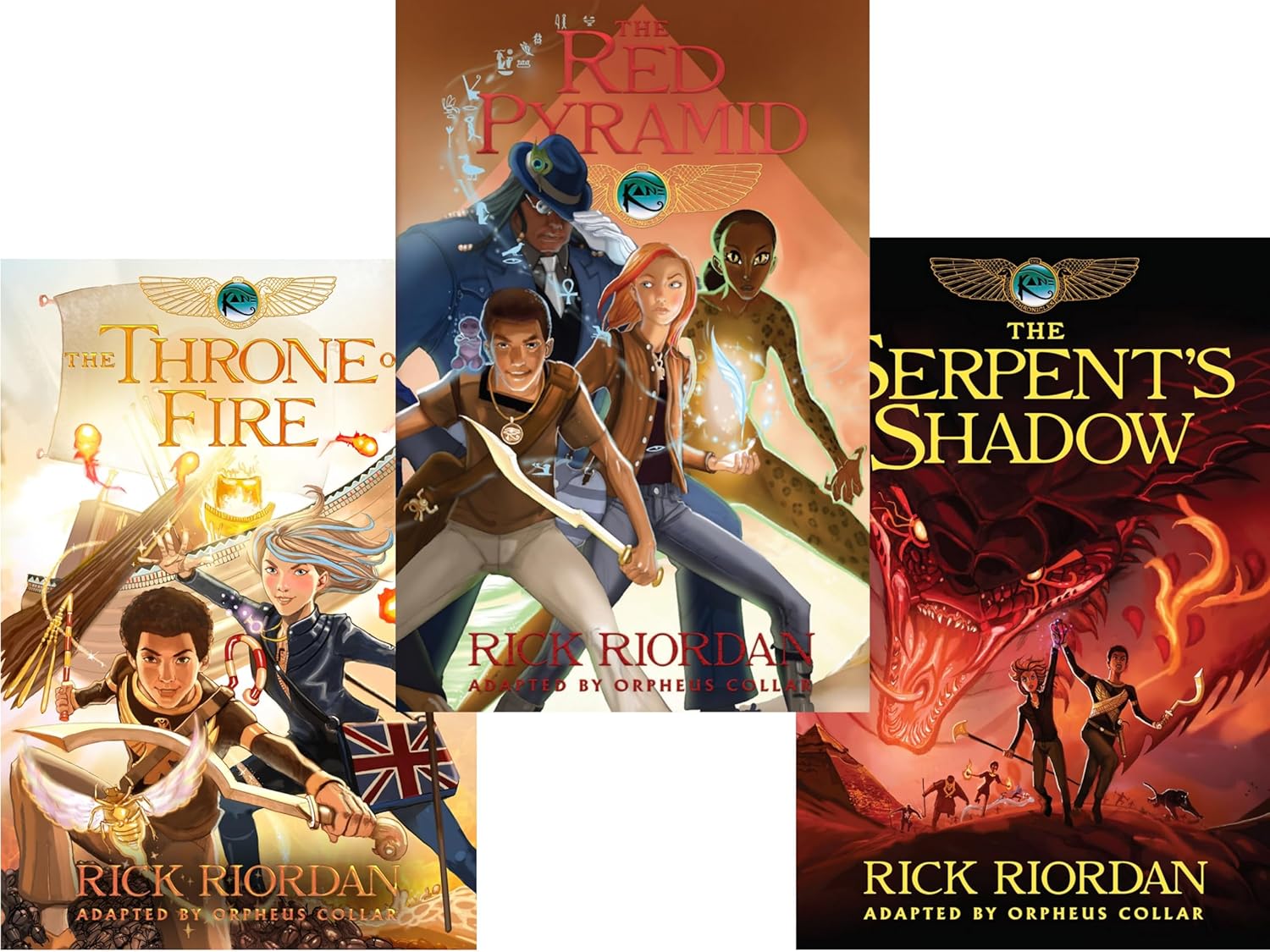 Kane Chronicles Graphic Novels 3 Books Collection Set By Rick Riordan ...