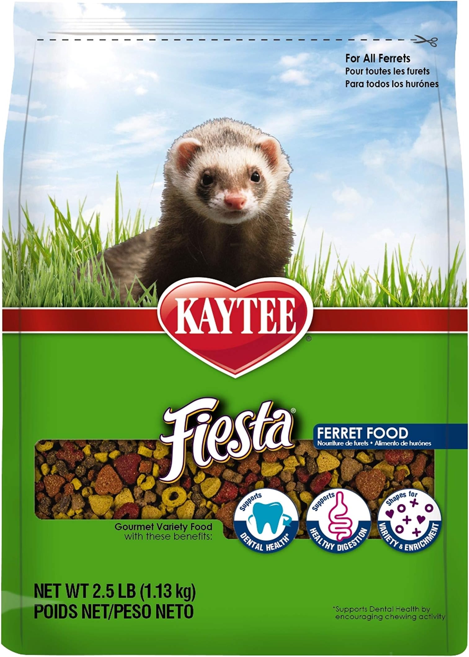 Amazon.com : Kaytee Forti-Diet Pro Health Ferret Food 3lb : Dry Pet Food : Pet Supplies