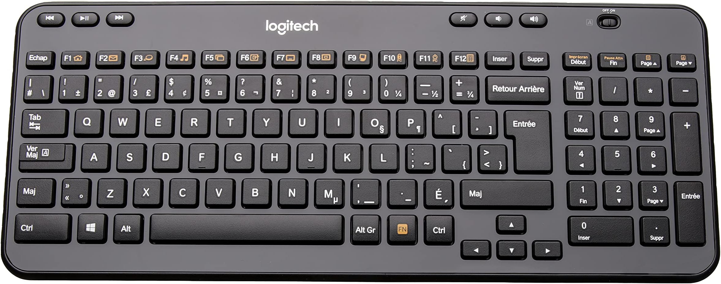 Amazon.com: Logitech Wireless Keyboard K360 (Ivory) : Electronics