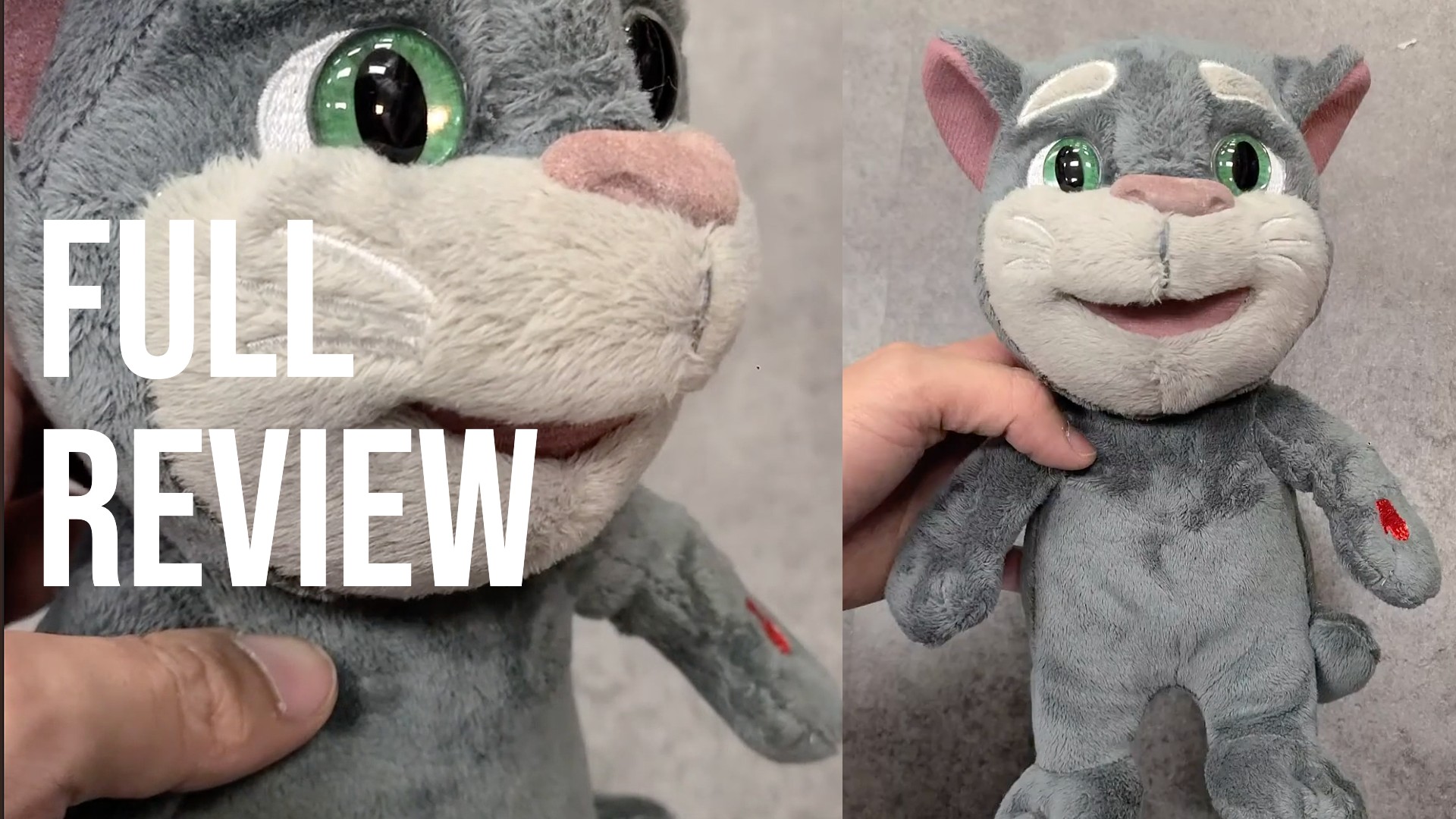 Watch Talking Tom 10in. Tom Plush Interactive Toy - FULL REVIEW on ...