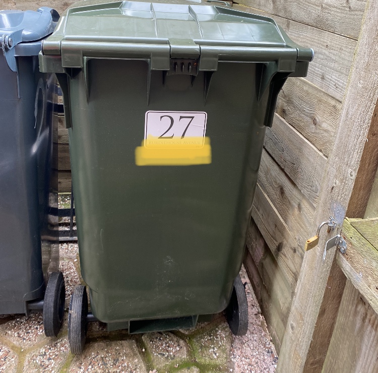 K Smart Sign Personalised Printed Wheelie Bin Number Stickers with ...