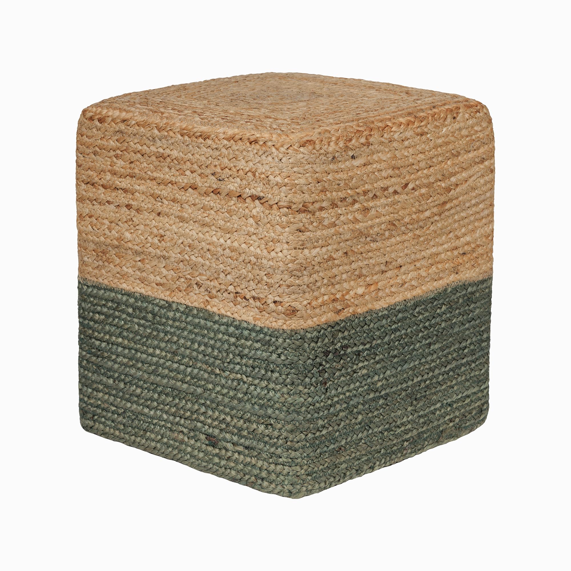 Amazon.com: REDEARTH · Cube Pouf Foot Stool Ottoman - Jute Braided ...