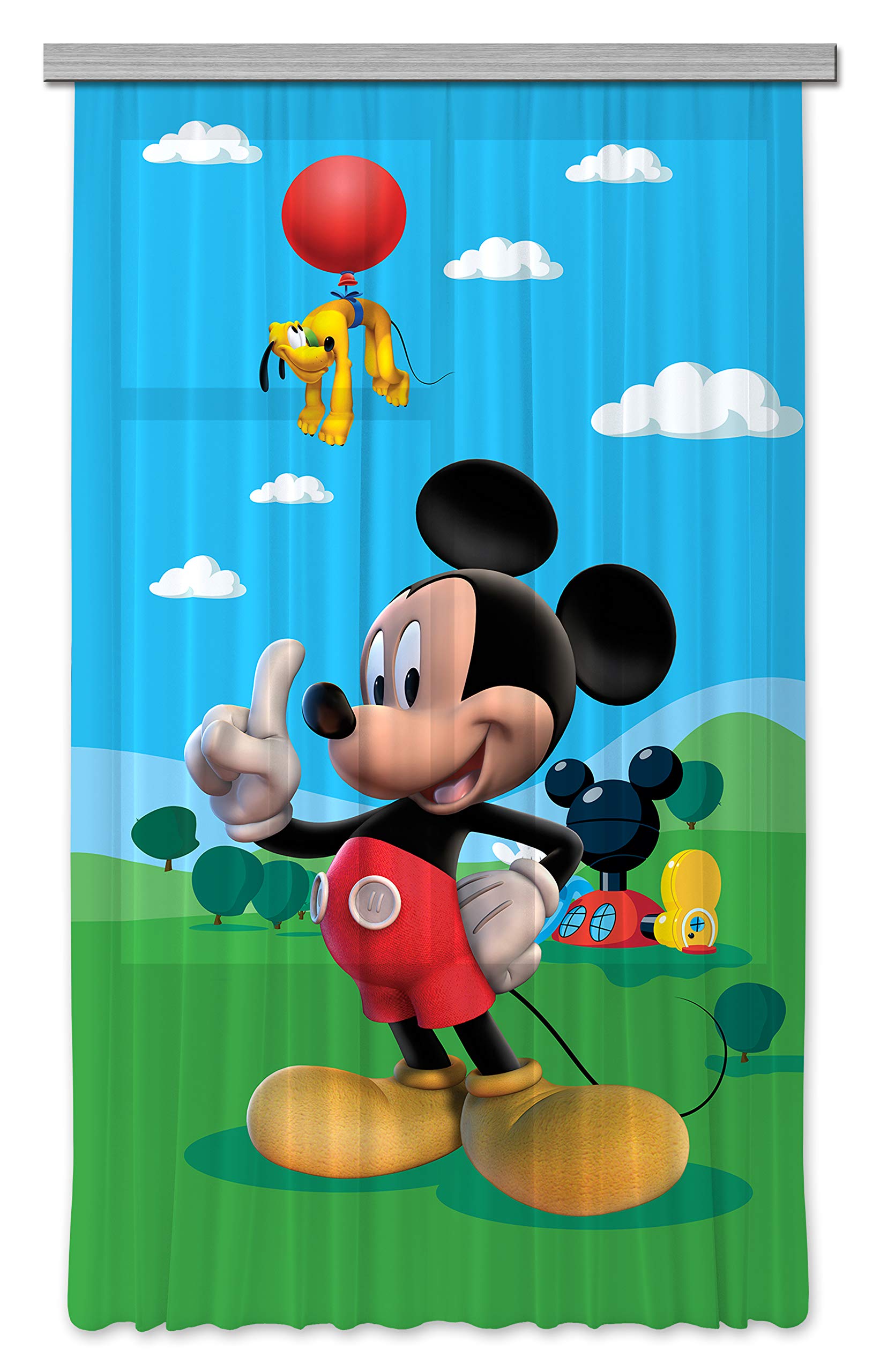 Disney AG Design Mickey Mouse Kids Curtains/3D Photo Print, Fabric ...
