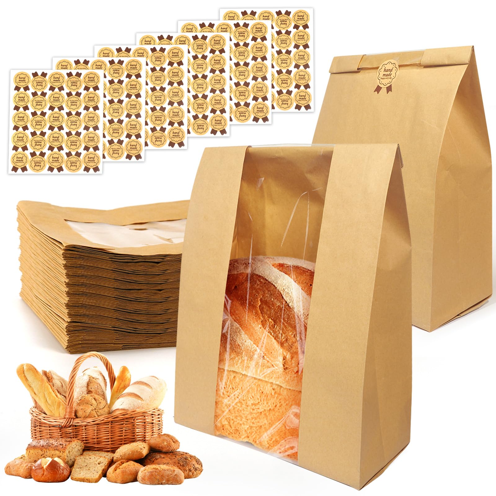 Amazon.com: WNSIRVY 30 Pack Large Bread Bags for Homemade Bread ...