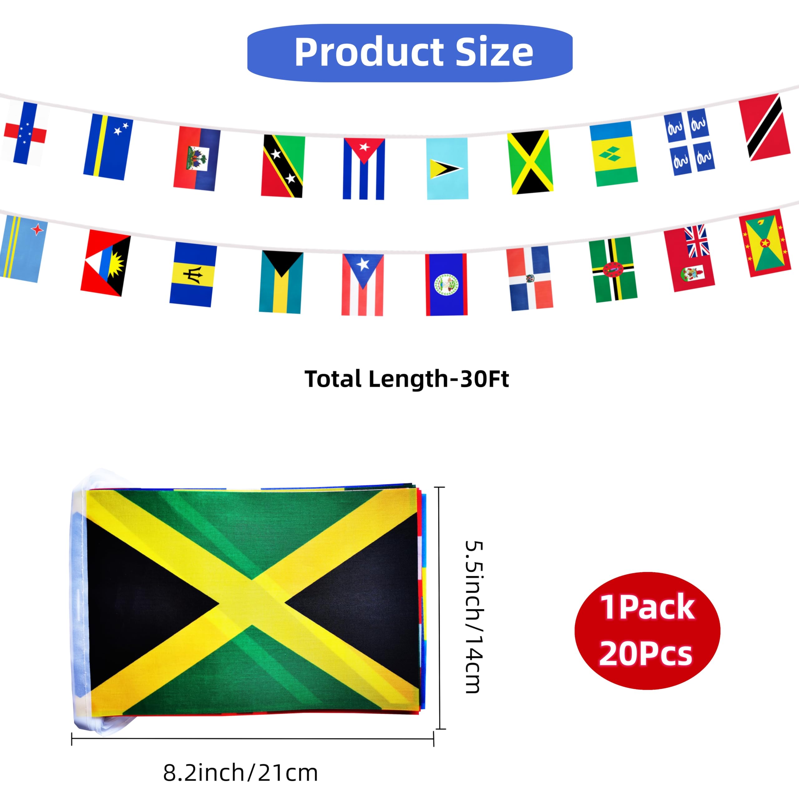Caribbean Flags Banner