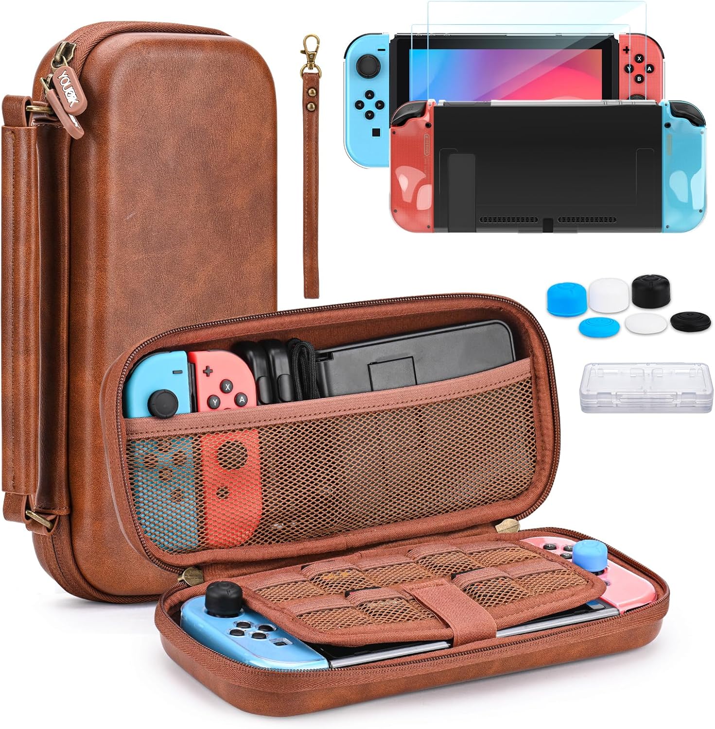 Younik Switch Carry Case for NS Switch, 13 in 1 Switch Accessories ...