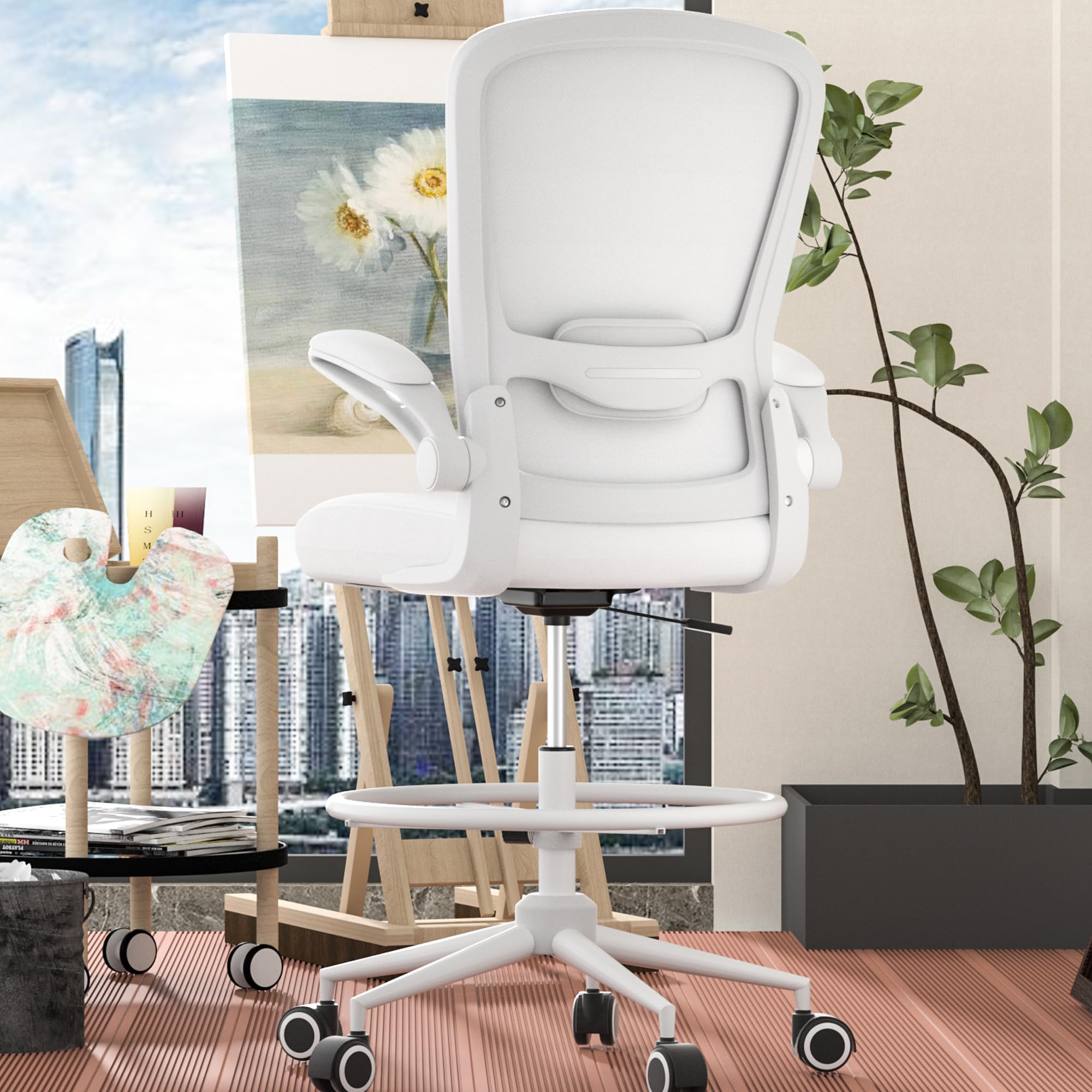 Snapklik.com : Mimoglad Drafting Chair, Modern Office Chair