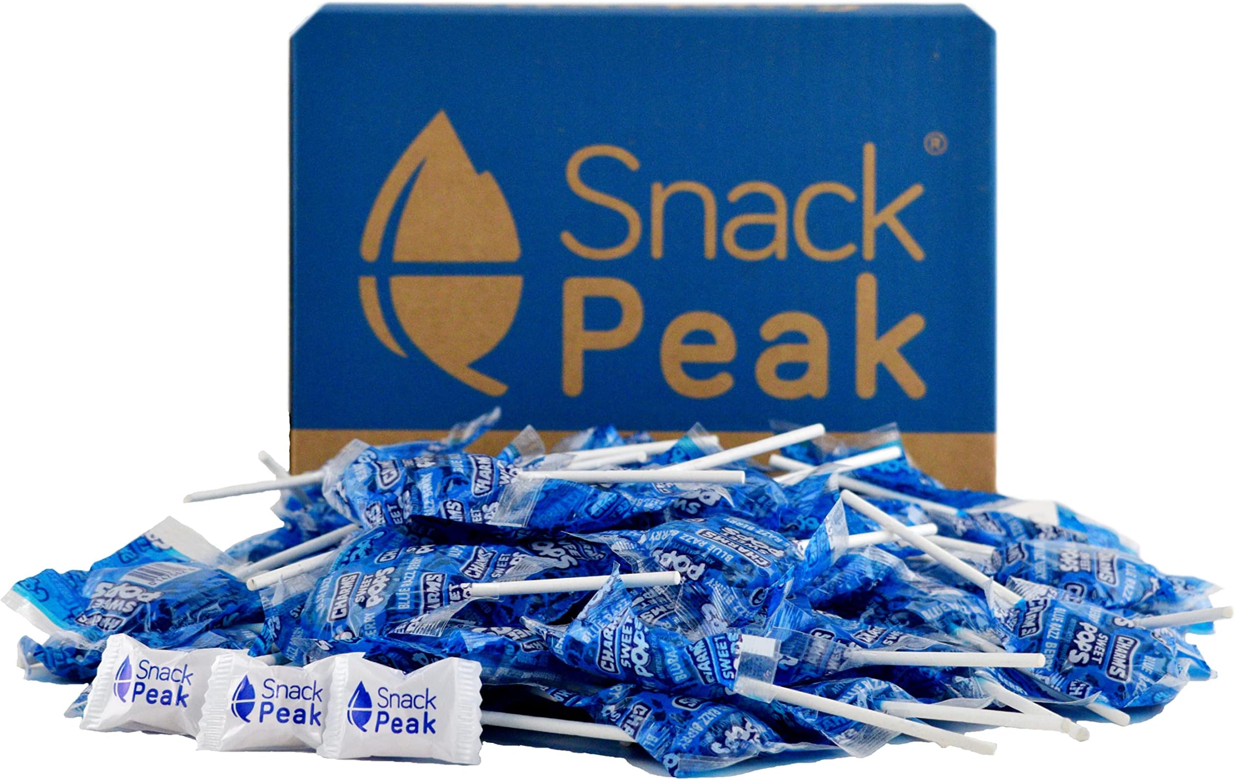 Amazon.com : Charms Pops Snack Peak Gift Box 3 lb (Blue Razz Berry ...