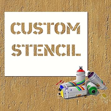 Amazon.com: Personalized Graffiti, Spray Painting Stencil, Custom ...