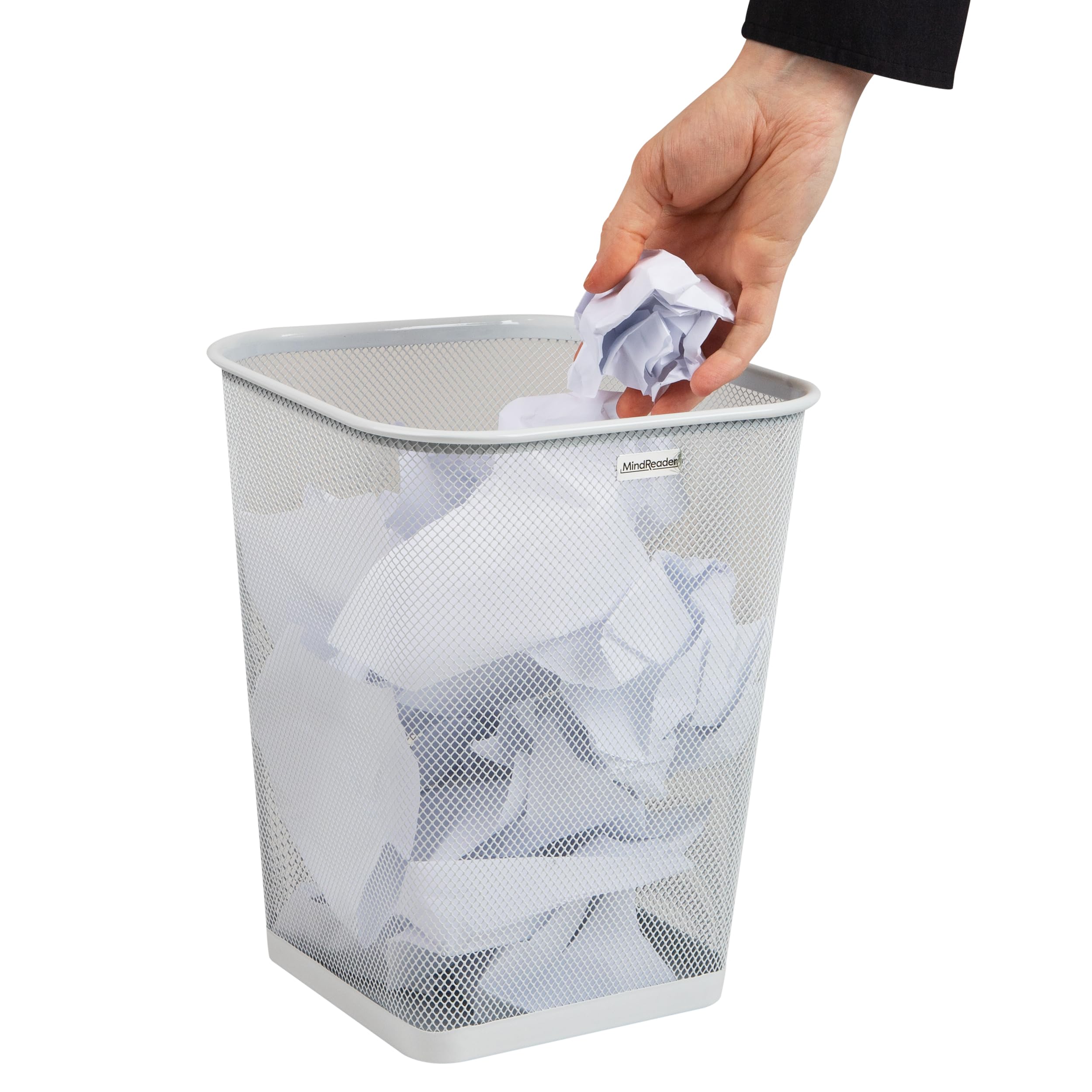 Snapklik.com : Mesh Trash Can, Square Wastebasket For Office Or Home, 5 ...