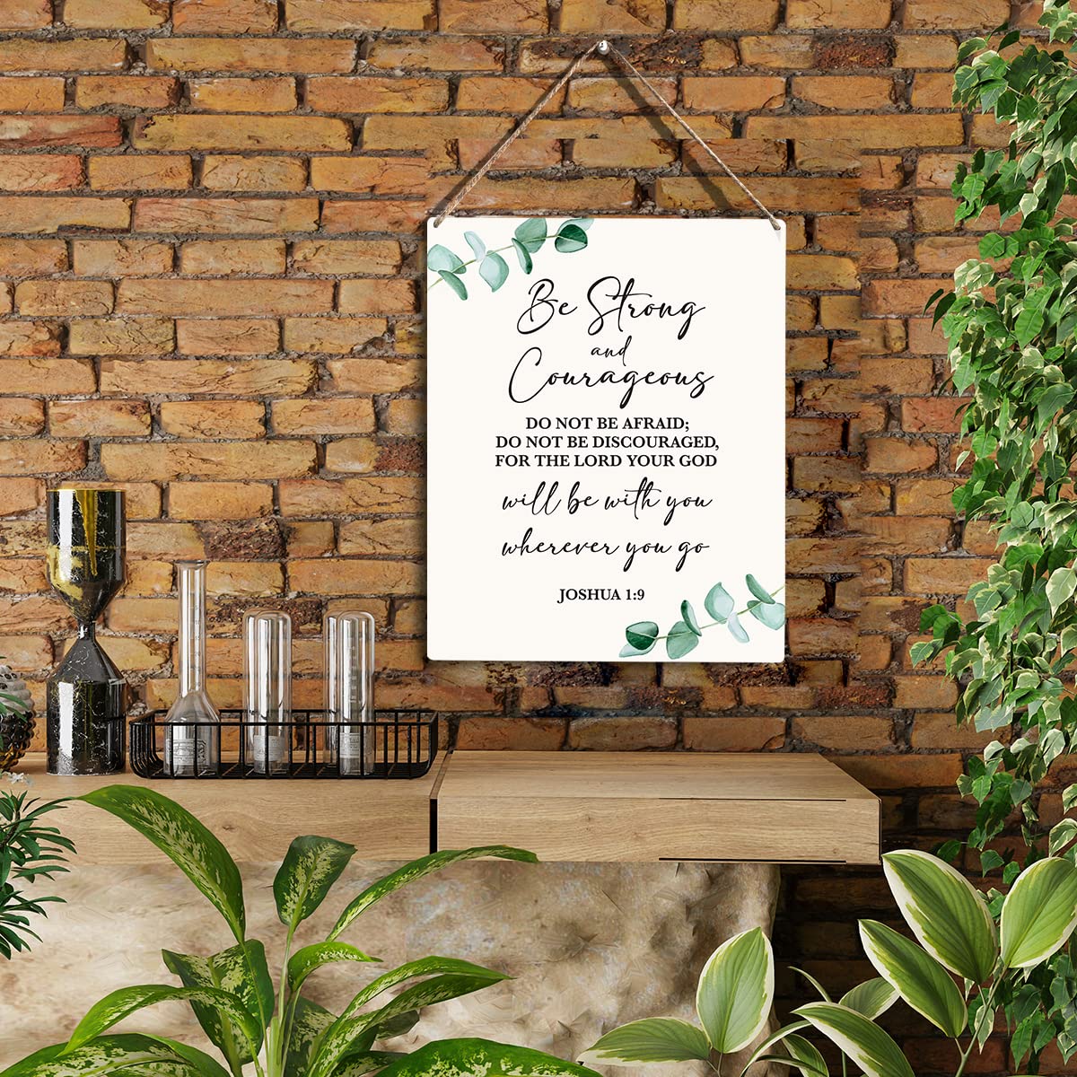 Snapklik.com : Inspirational Wall Art Be Strong And Courageous Do Not ...