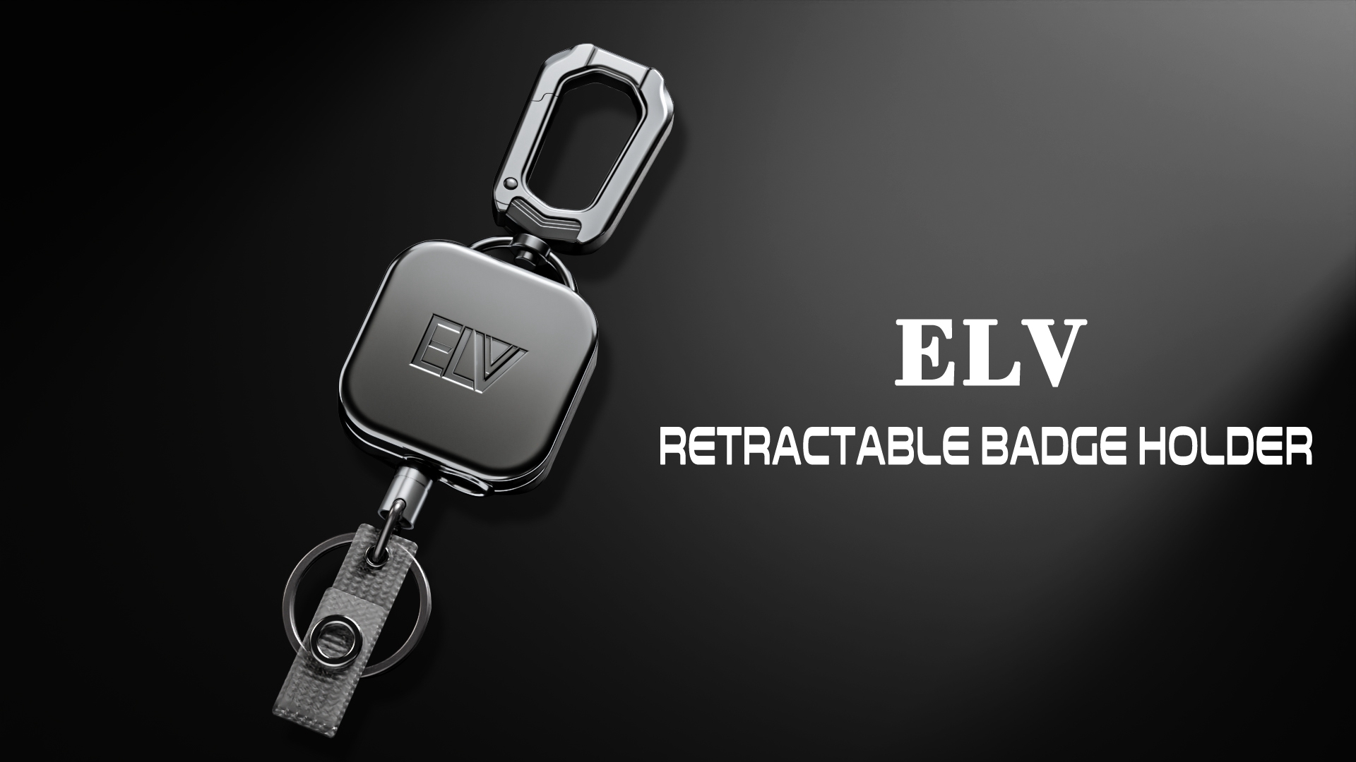 Watch ELV Retractable Badge Holder with Belt Clip and Carabiner on ...