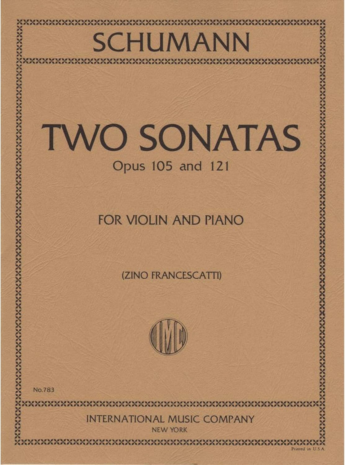 Amazon.com: Schumann, Robert - 2 Violin Sonatas, Op 105 and 121 ...