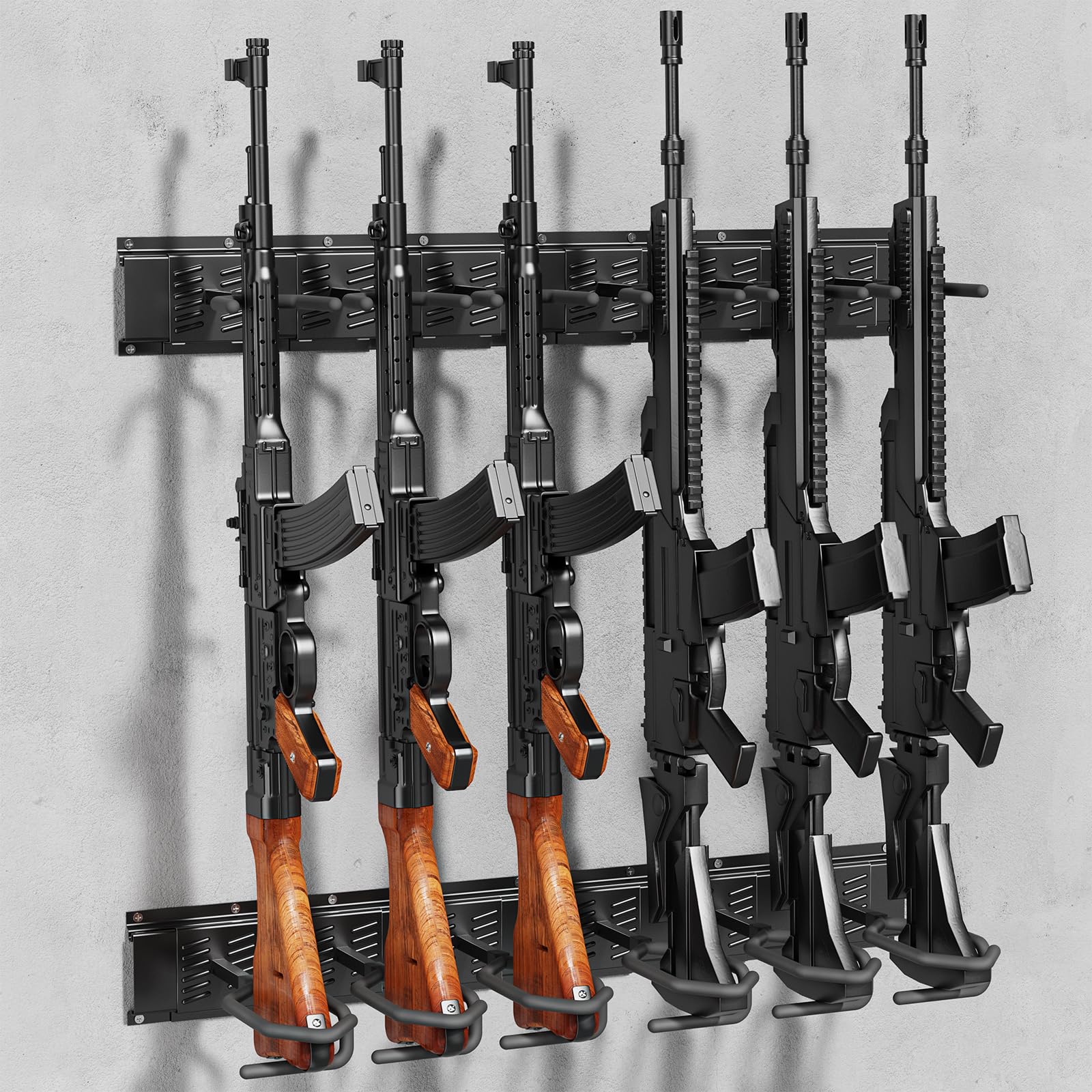 Snapklik.com : JBBTOOL Indoor Gun Rack - Upgraded Heavy Duty Steel Wall ...