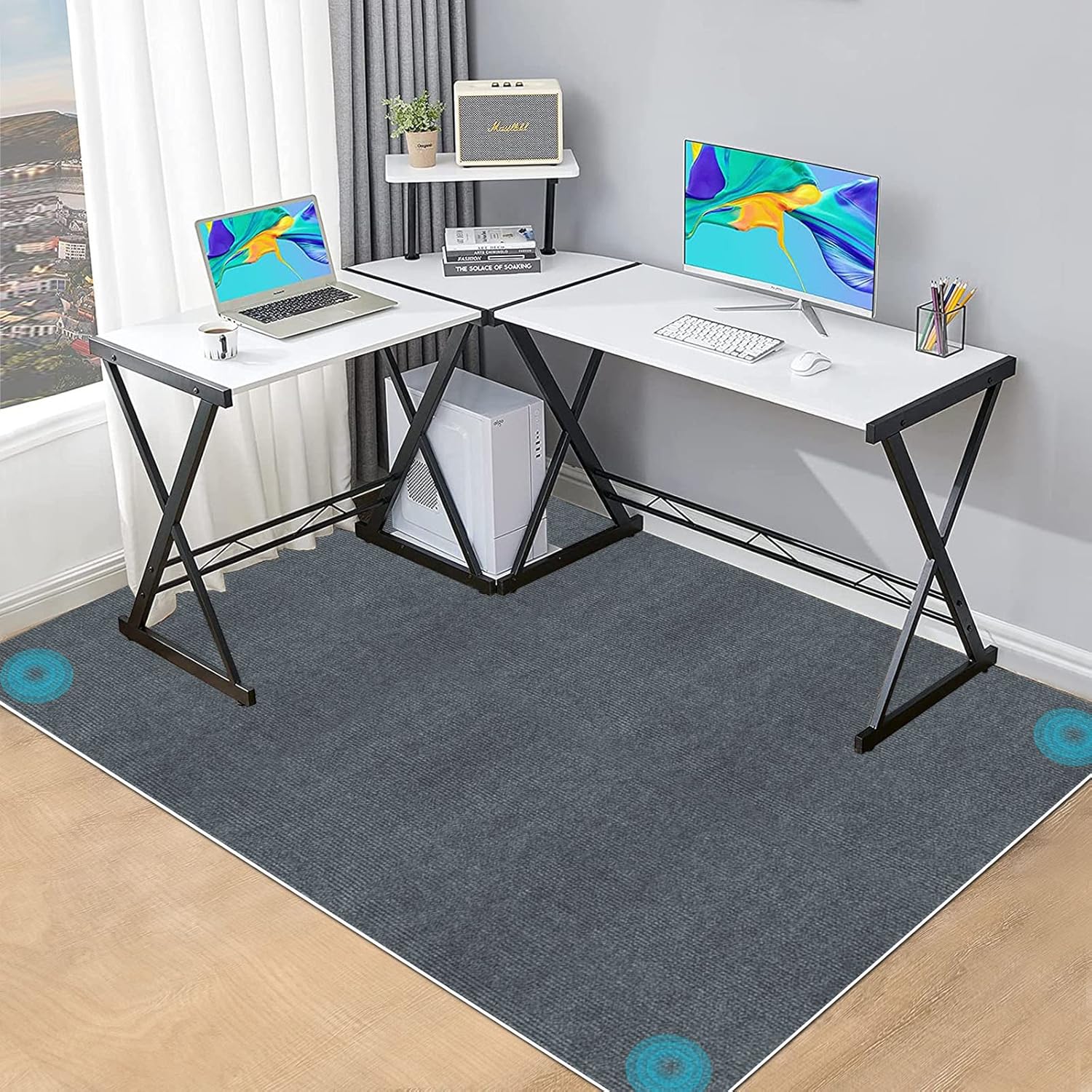 JAYFAN Office Chair Mat - Durable, Non-Slip Floor Protection