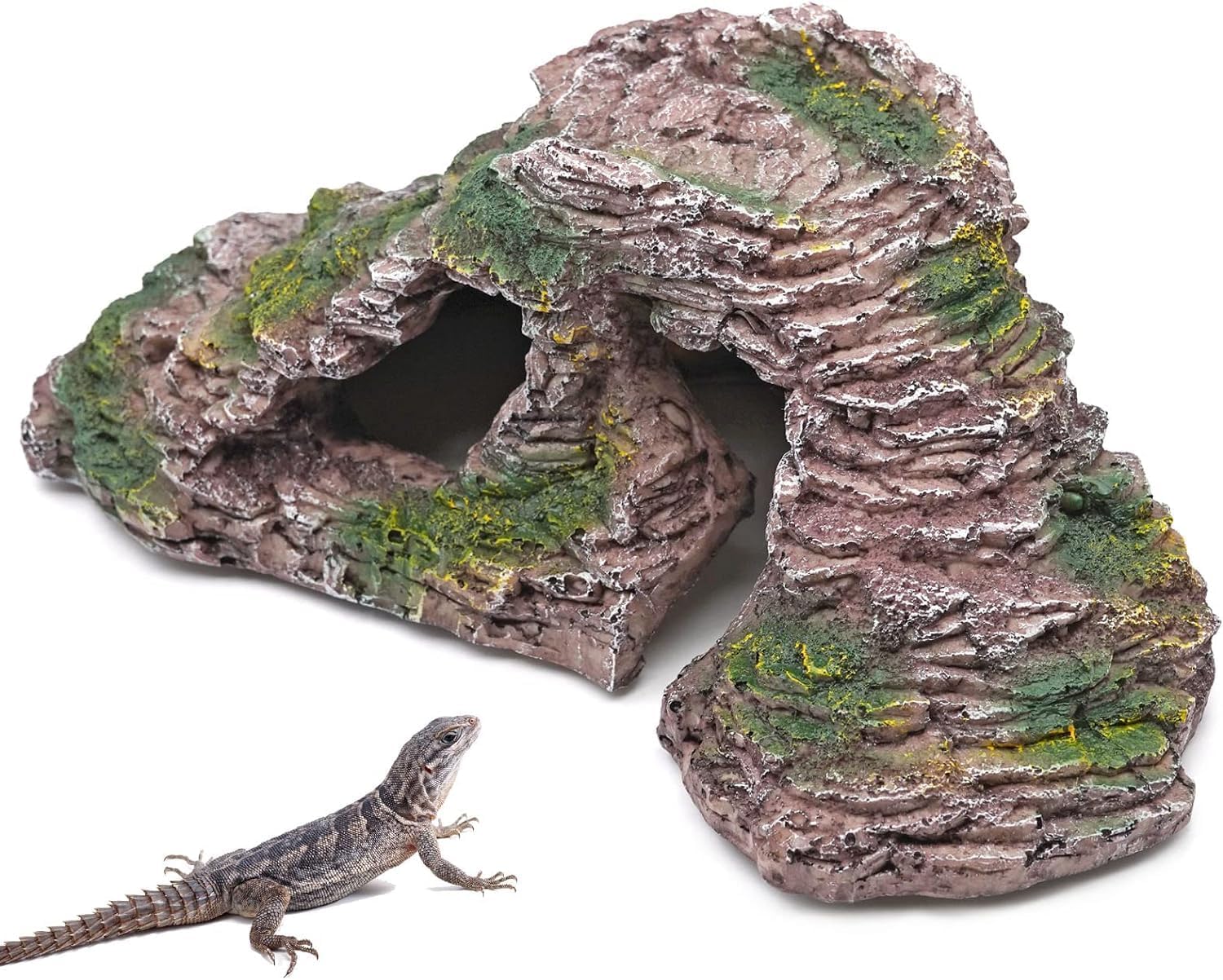 Amazon.com : Junniu Reptile Shale Scape Step Ledge Ramps Aquarium Decor ...