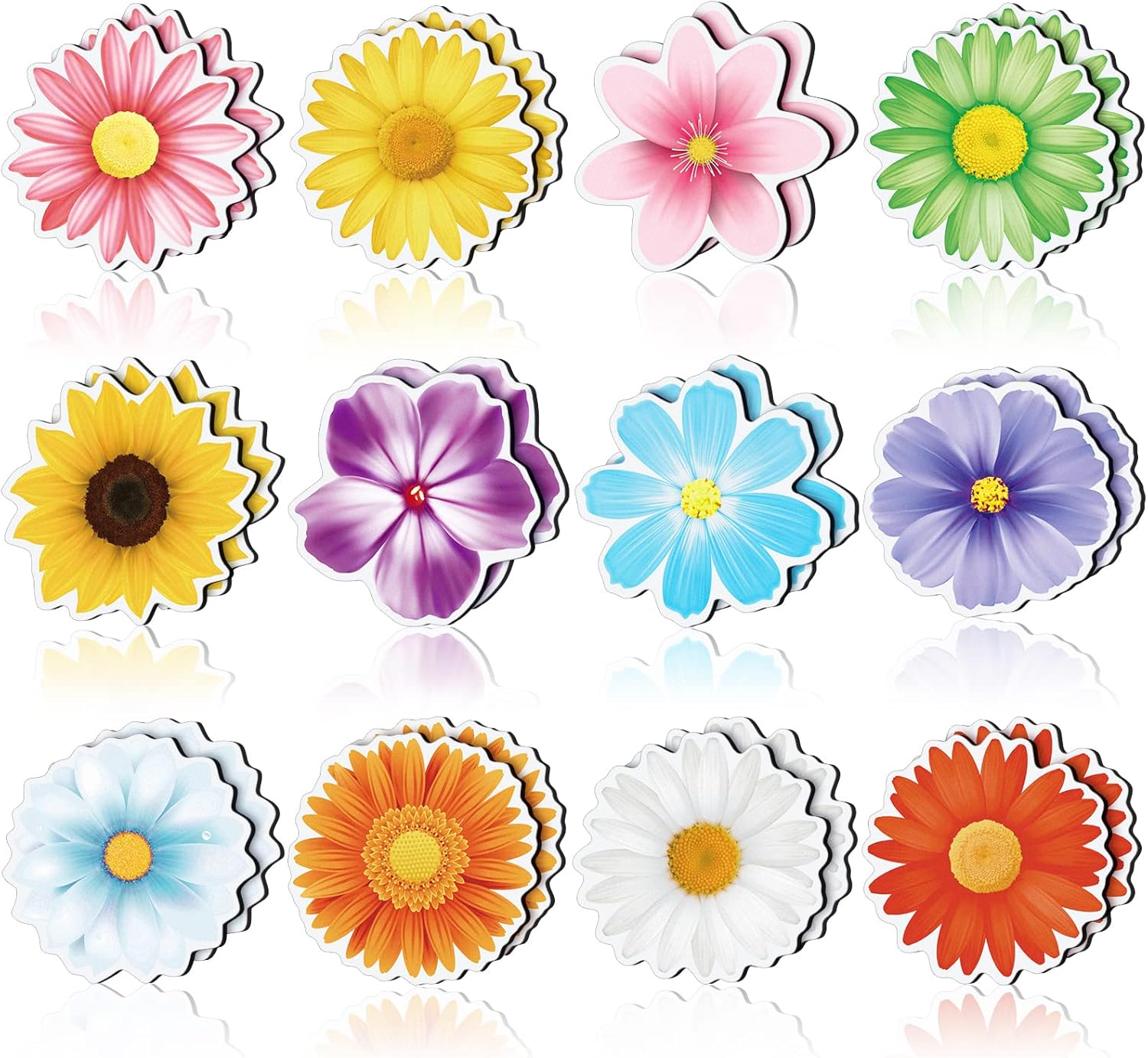 Amazon.com: Xuhal 24 Pieces Fridge Flower Magnets Cute Refrigerator ...