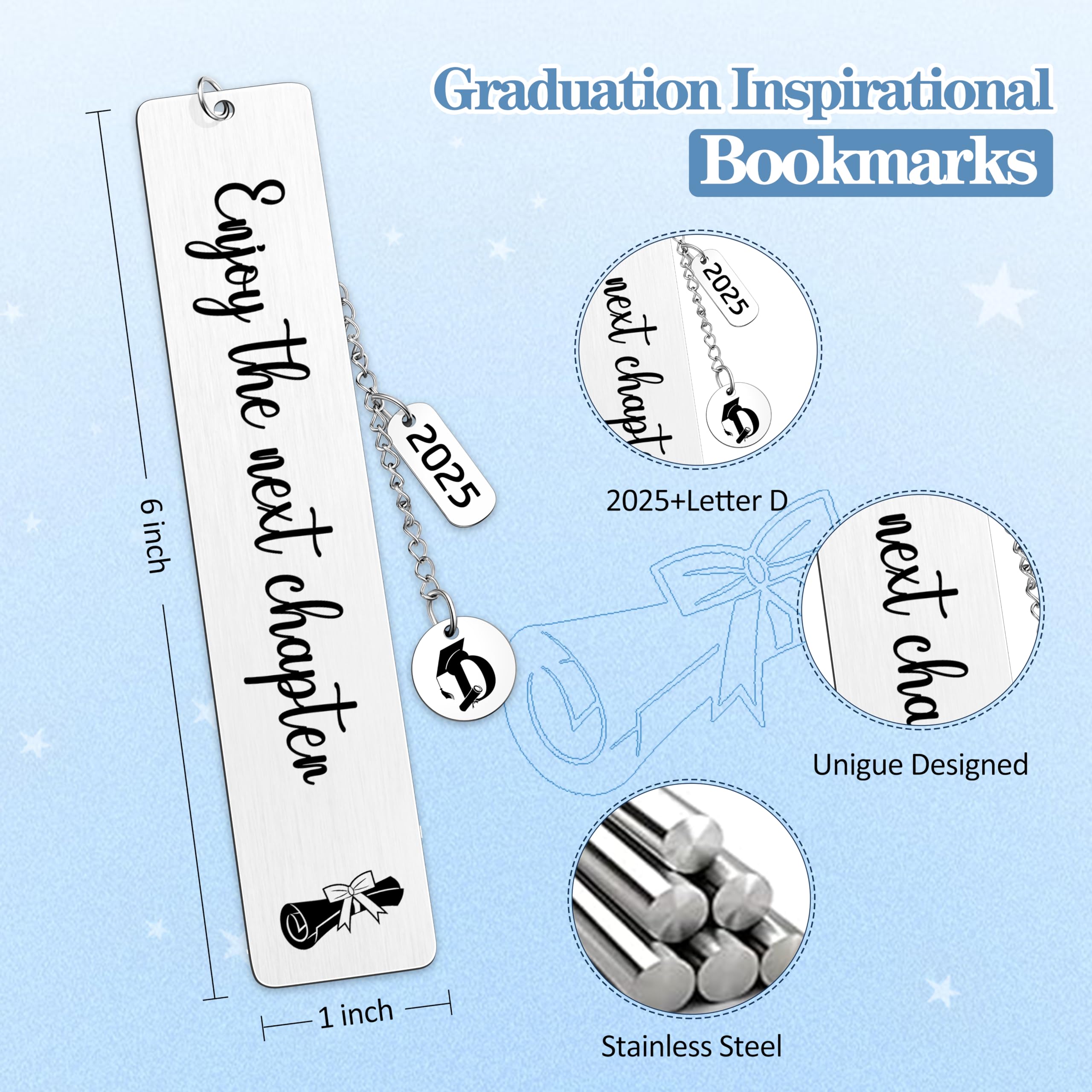 Snapklik.com : 2025 Graduation Gifts For Her Initial Bookmark For Women ...