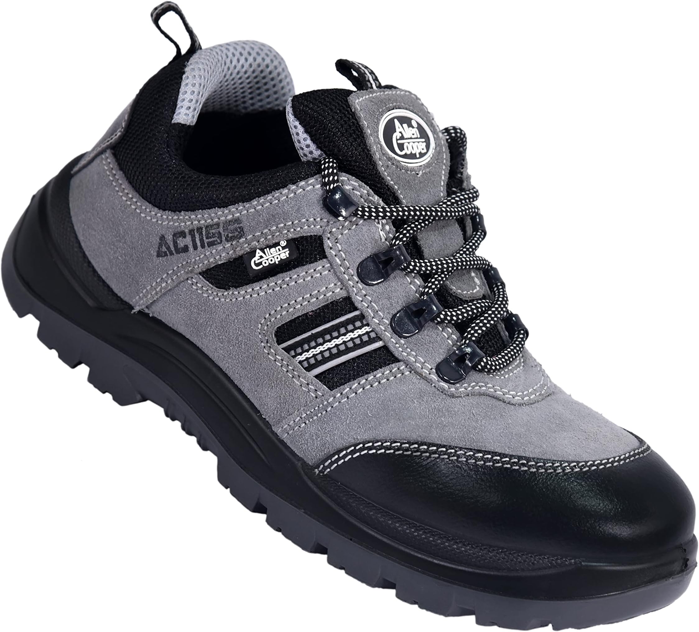 Allen Cooper AC 1156, SPECIAL EDITION Men's Sporty Safety Shoe, Black ...