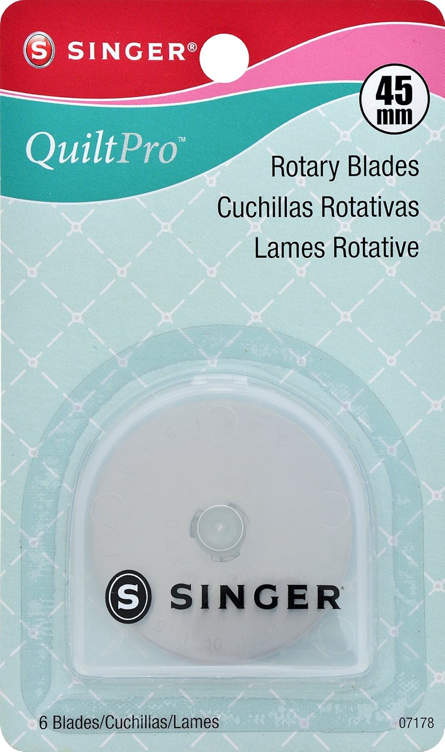 Singer 45-Mm Rotary Cutter Pro Series Replacement Blades, 6-Pack ...