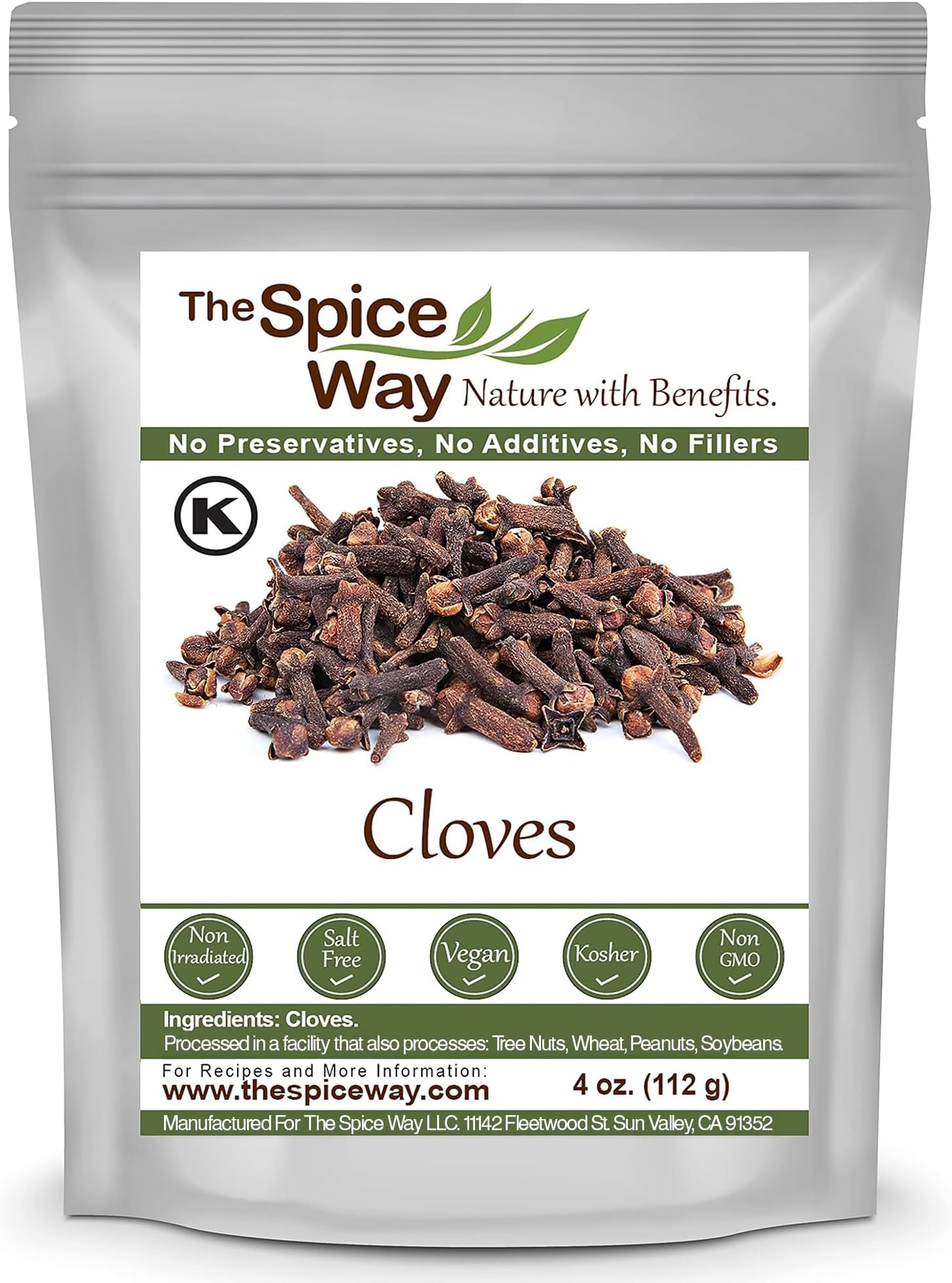 Amazon.com : 52USA Cloves Whole 3.5 oz (Pack of 1), Great for Food, Tea, Baking and Meats, All ...