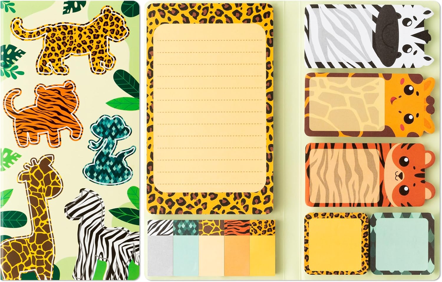 Amazon.com : Xqumoi Safari Animal Sticky Notes Set, 550 Sheets, Wild ...
