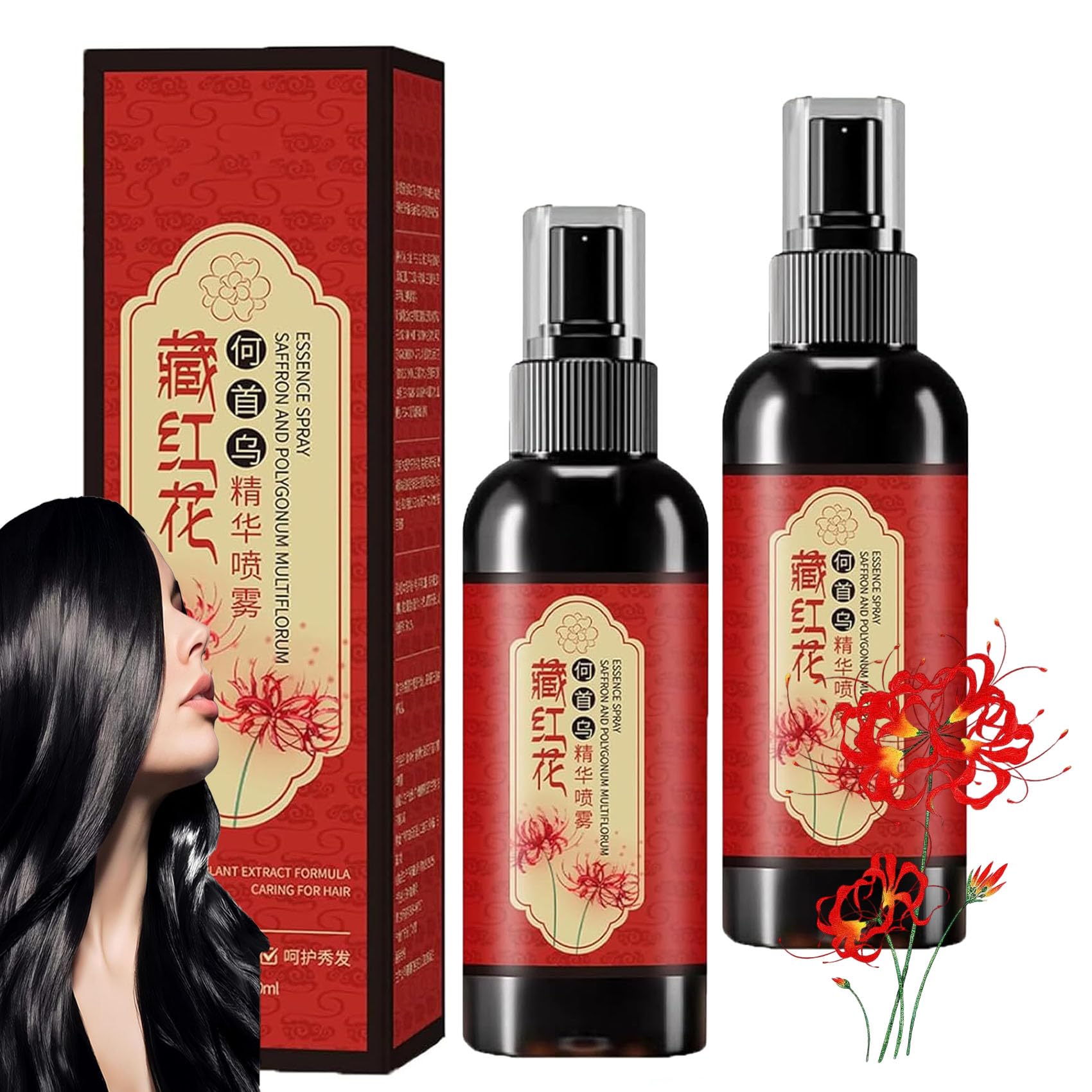 Snapklik.com : Saffron Hair Blackening Spray, Saffron Hair Spray ...